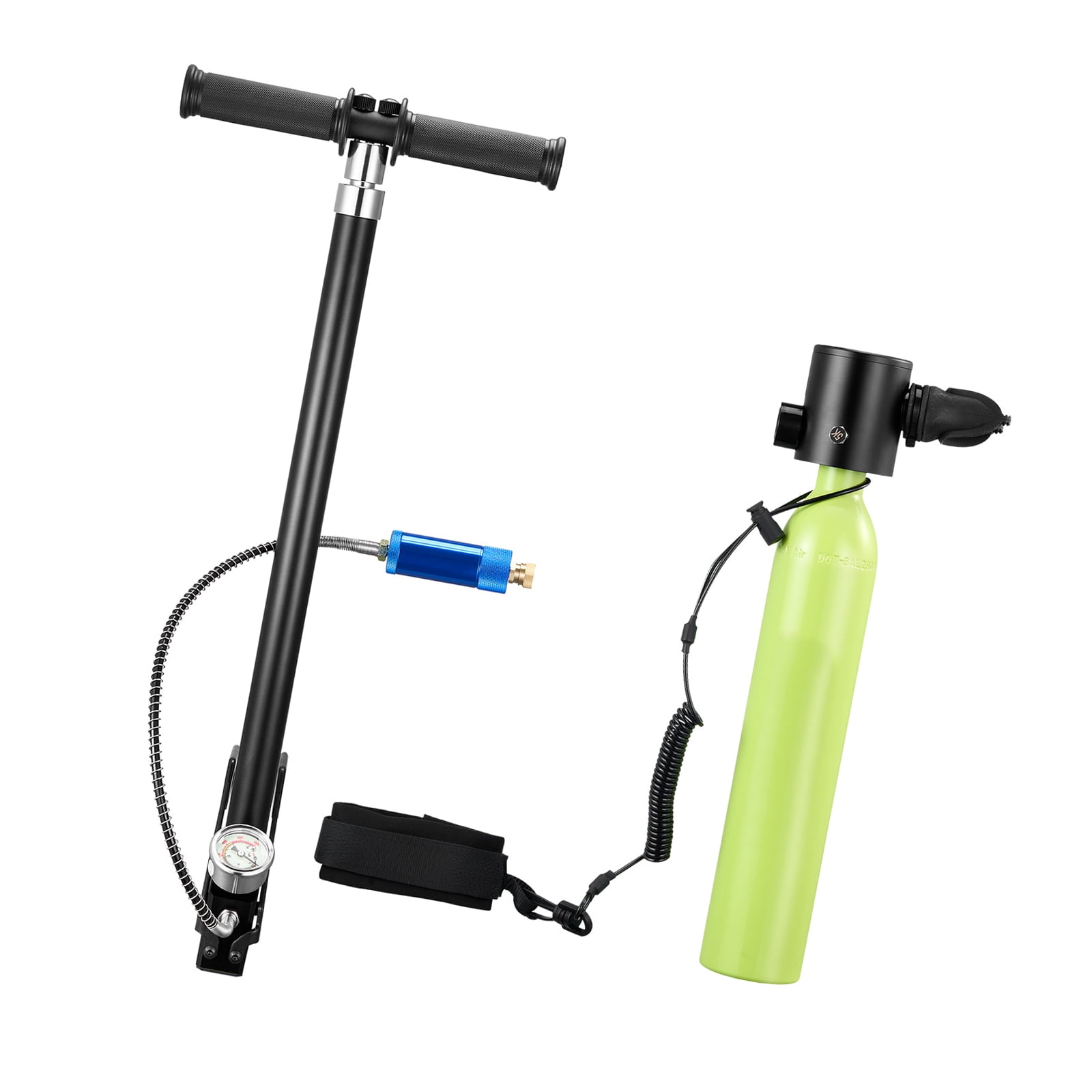 KFFKFF Portable Mini Scuba Tank, 0.5L Diving Cylinder for Underwater ...