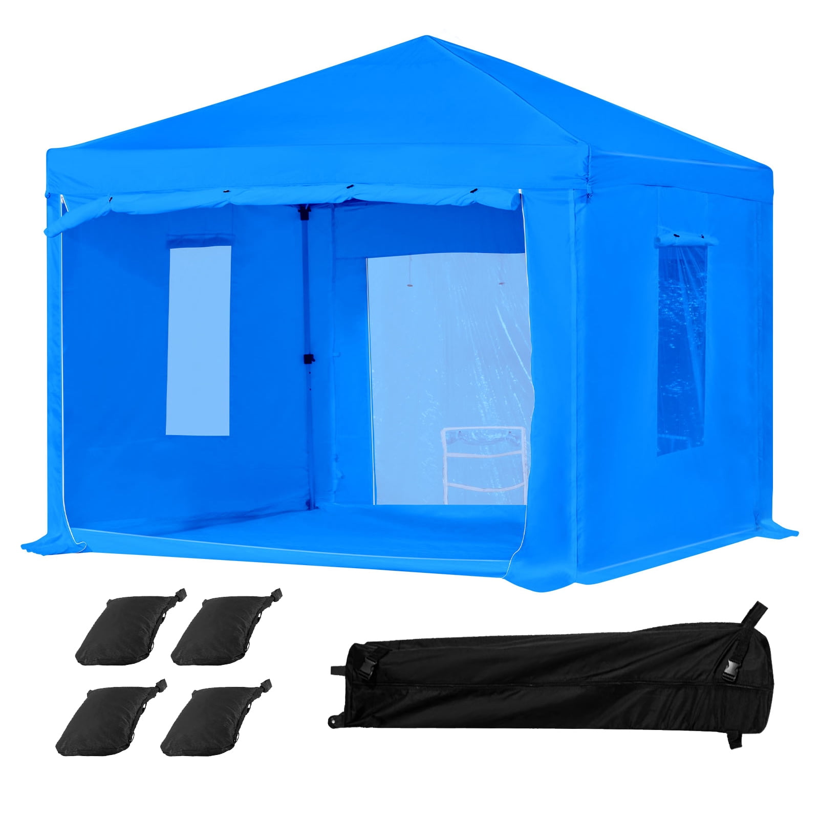 KFFKFF Portable Paint Booth Tent, 115.35 x 115.35 x 71.26 inch Spray ...
