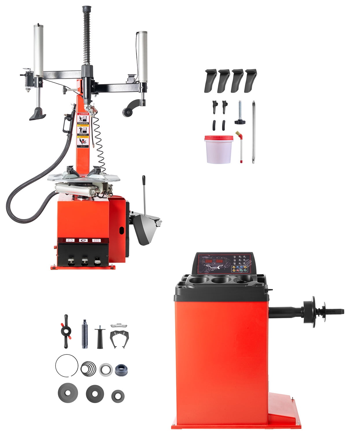 KFFKFF Powered Tyre Swapper, 18" Axle, Robust Tyre Swapper and Equilibrator with 1.5 HP Engine ...