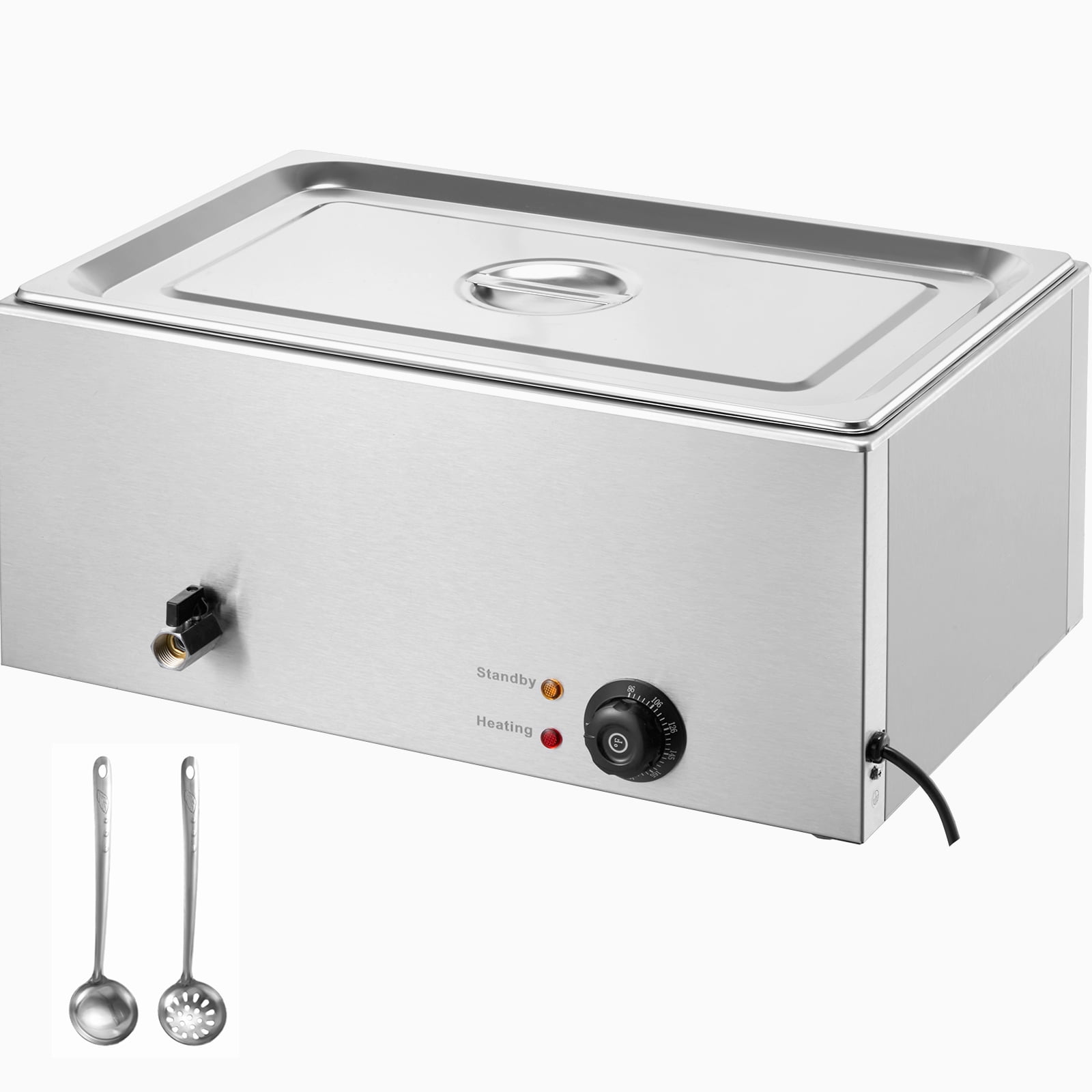 KFFKFF Professional Food Heating Station, 19QT Single Electric Steam ...