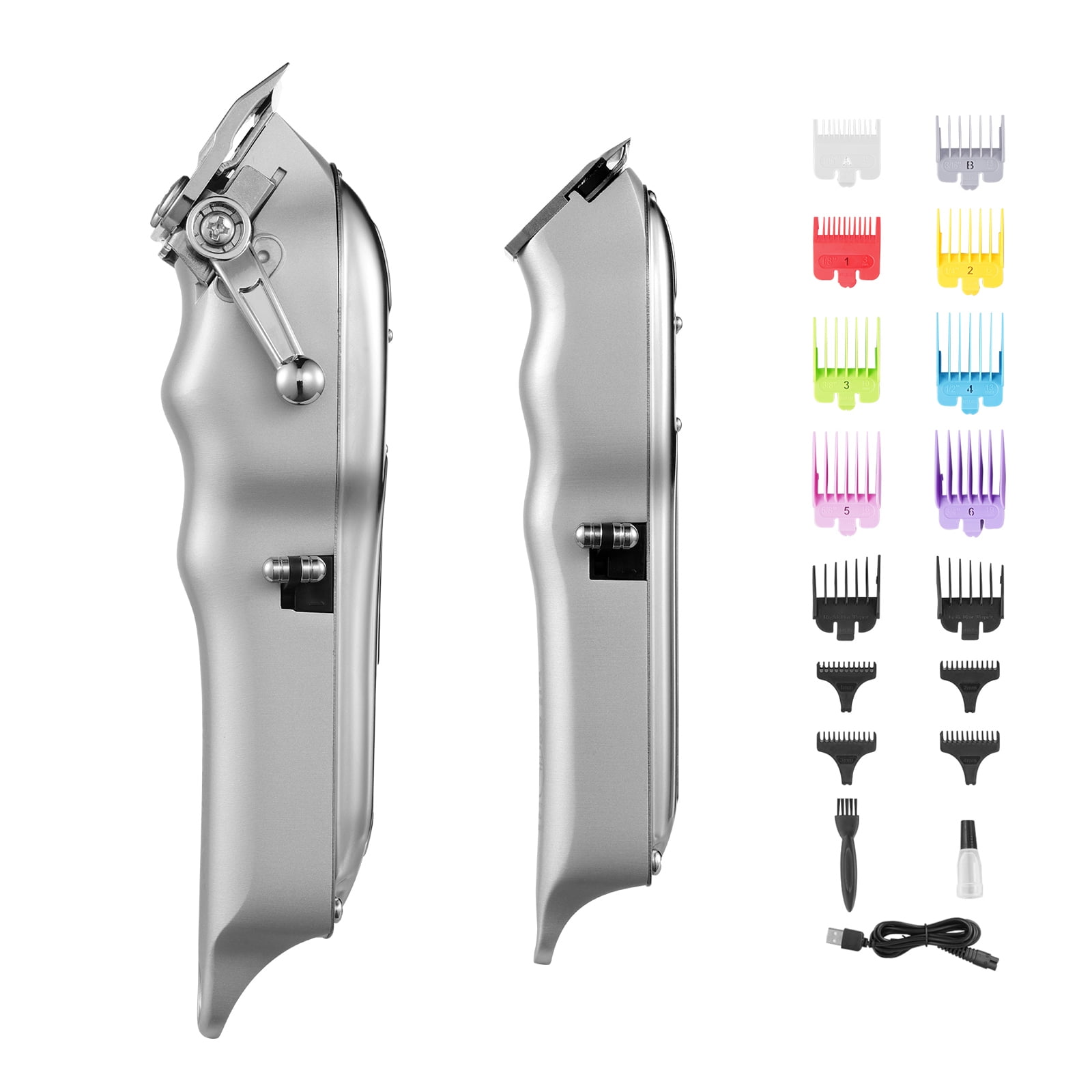 KFFKFF Professional Hair Clippers for Men, Wireless with LCD Screen ...