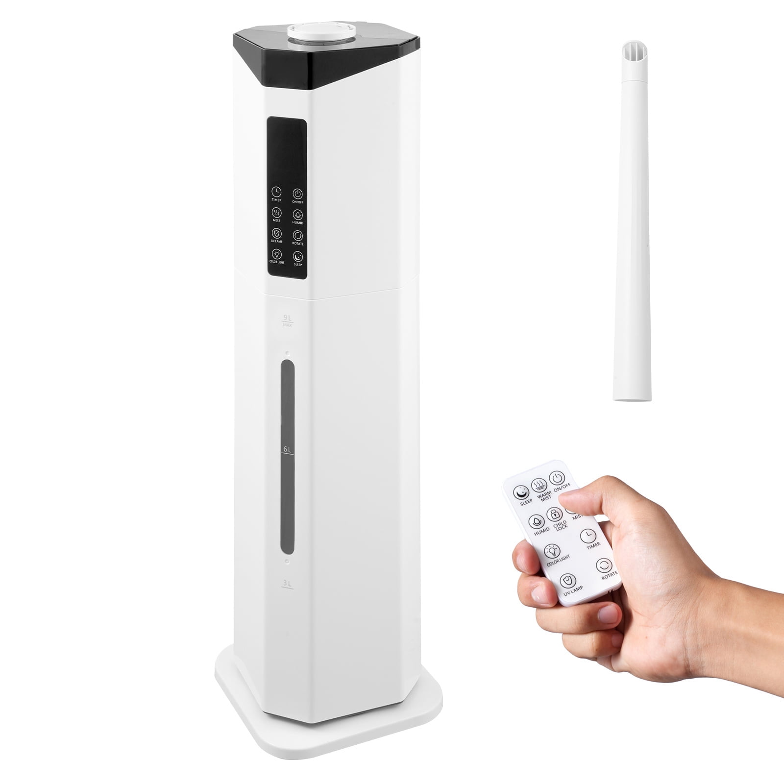 KFFKFF Professional Humidifier, Dual Functionality with 2.4 Gal/9L for ...