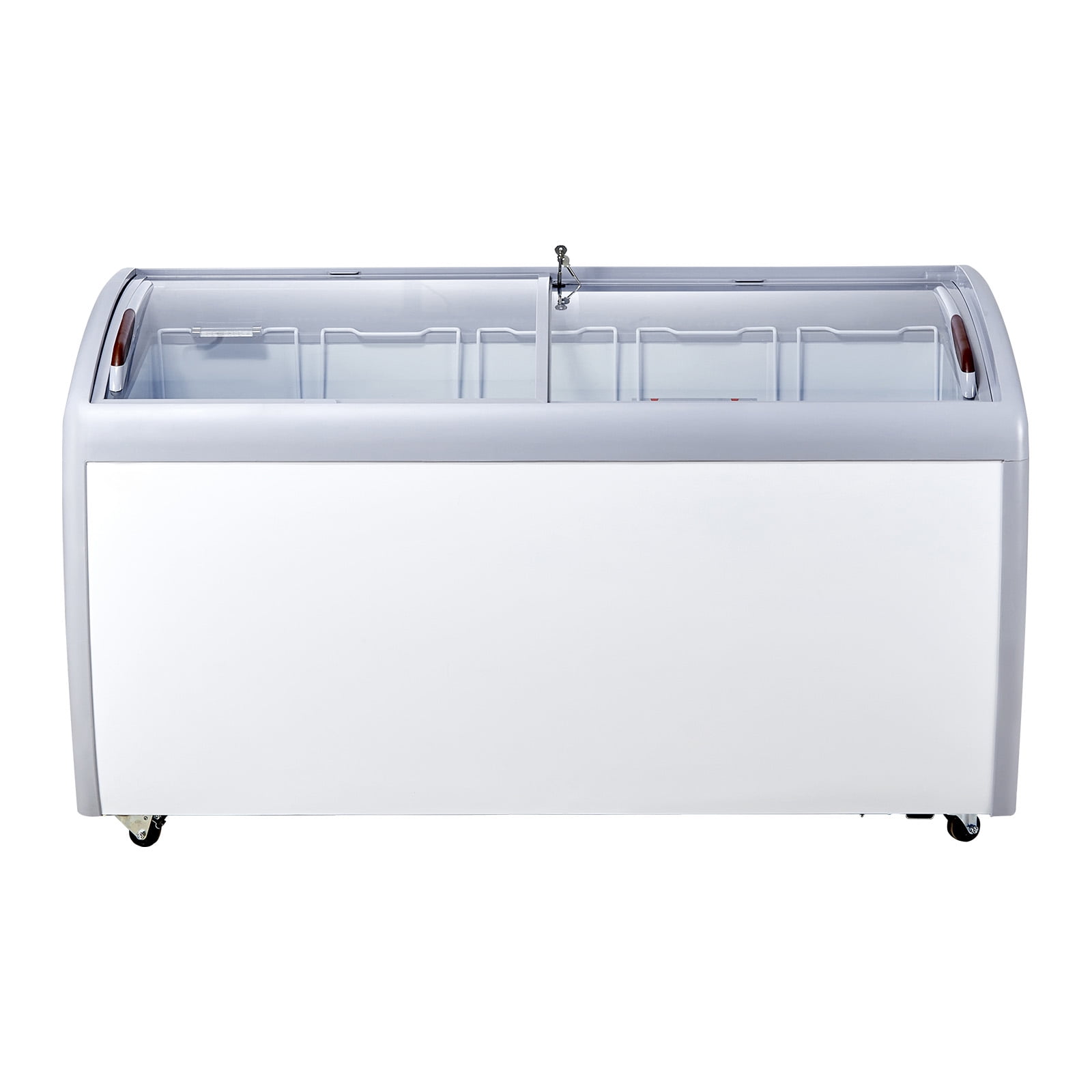 KFFKFF Professional Ice Cream Showcase, 16.3 Cubic Feet Storage Freezer ...