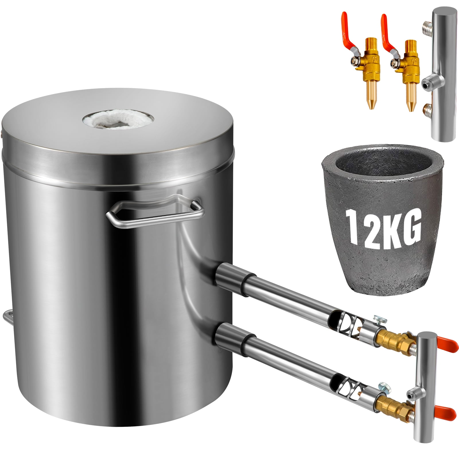 KFFKFF 12KG Propane Smelting Furnace Kit, 2700℉ Melting Propane Furnace ...