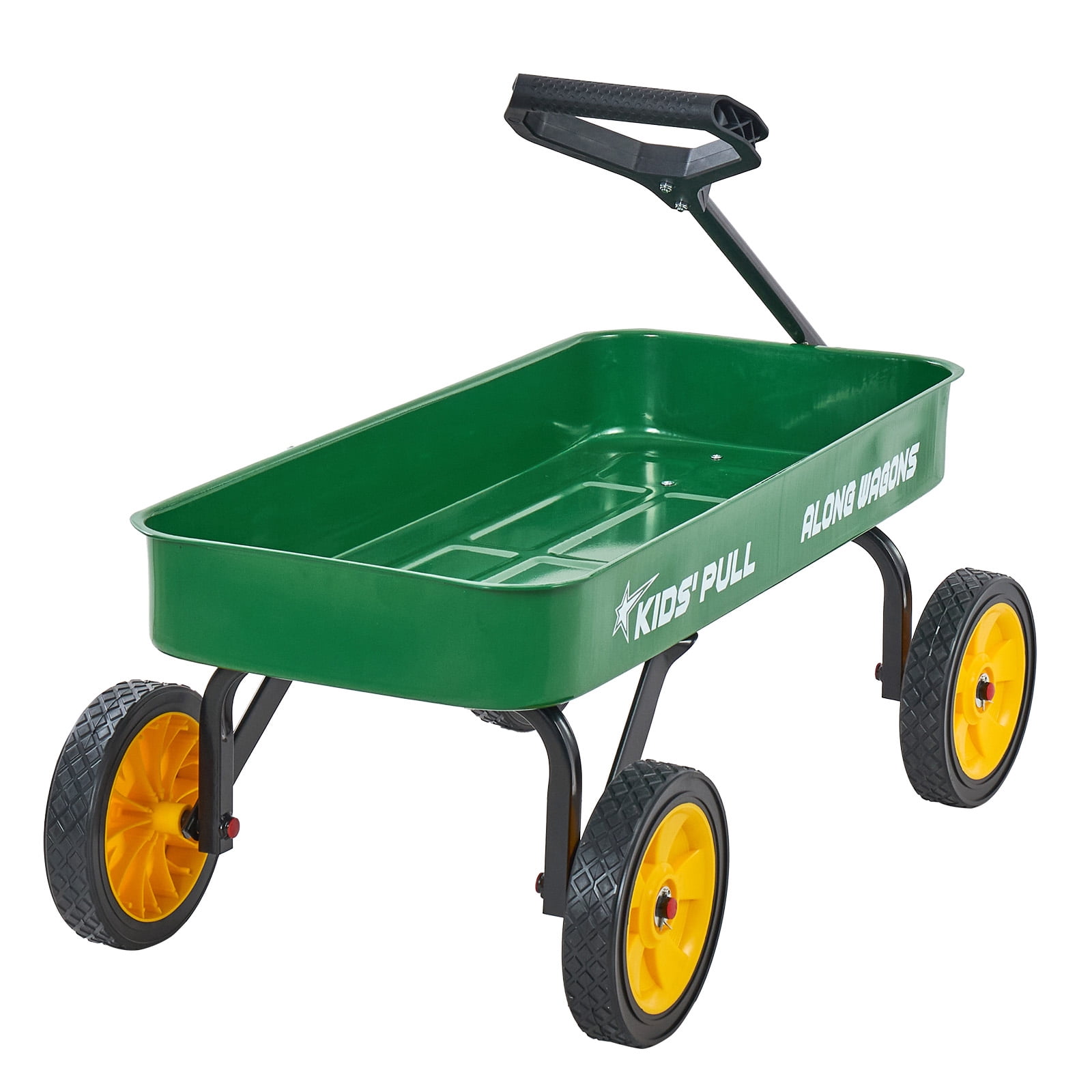 KFFKFF Pull-Along Wagon for Kids, 39-inch Toddler Cart, Holds up to 176 ...