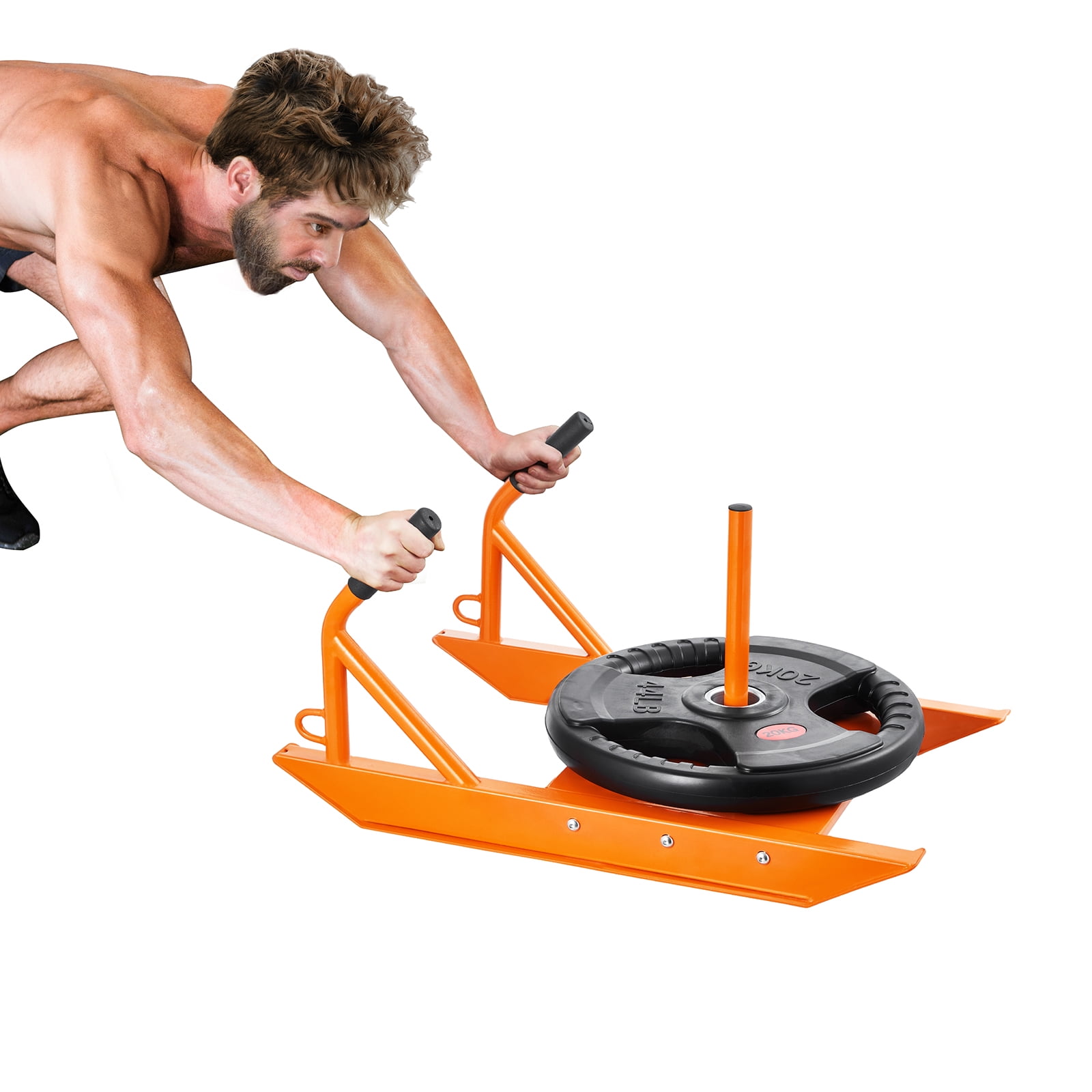 KFFKFF Pull Sled for Weight Training, Exercise Equipment with Handle ...