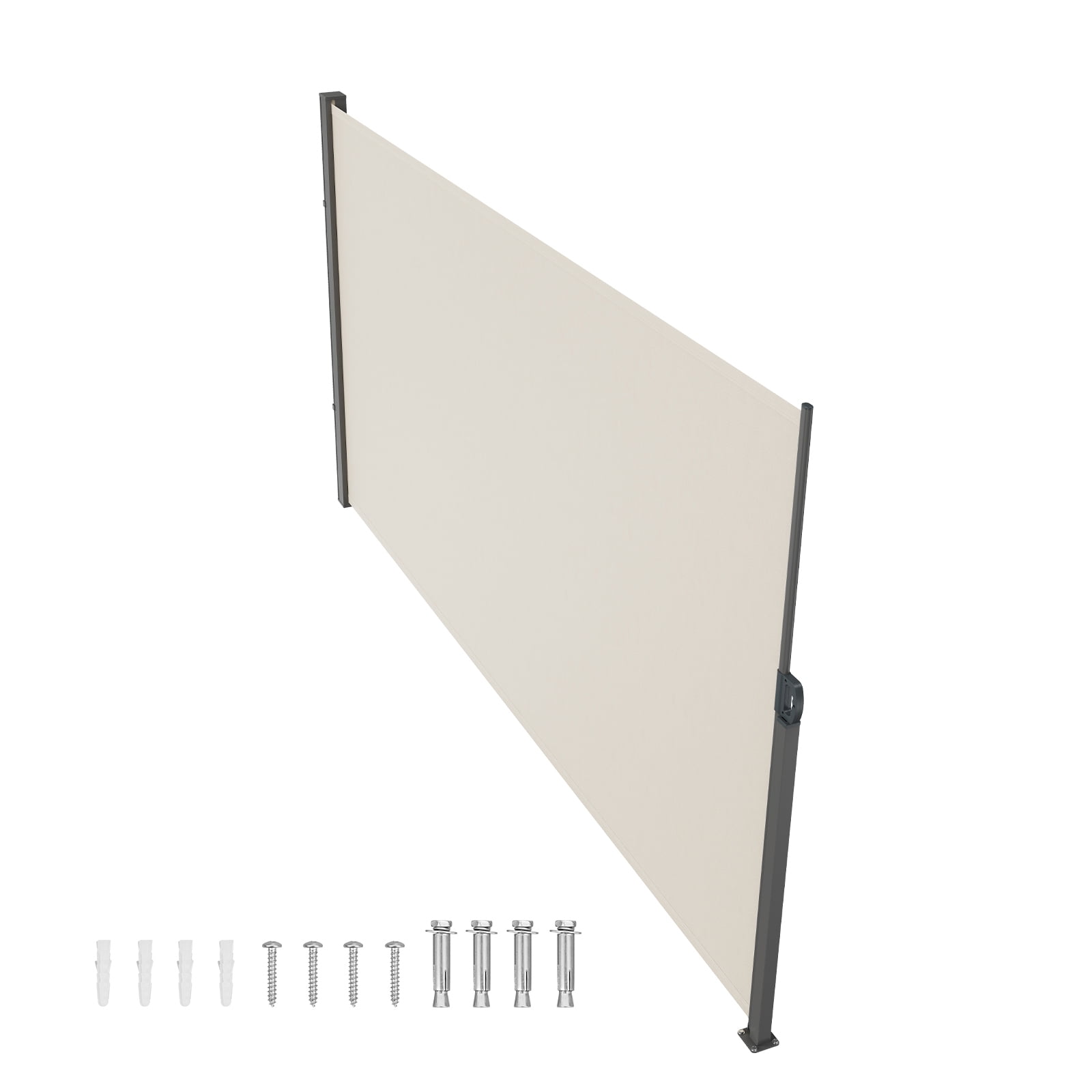 KFFKFF Pull-out Side Canopy, 63''x 118'' Exterior Privacy Partition ...