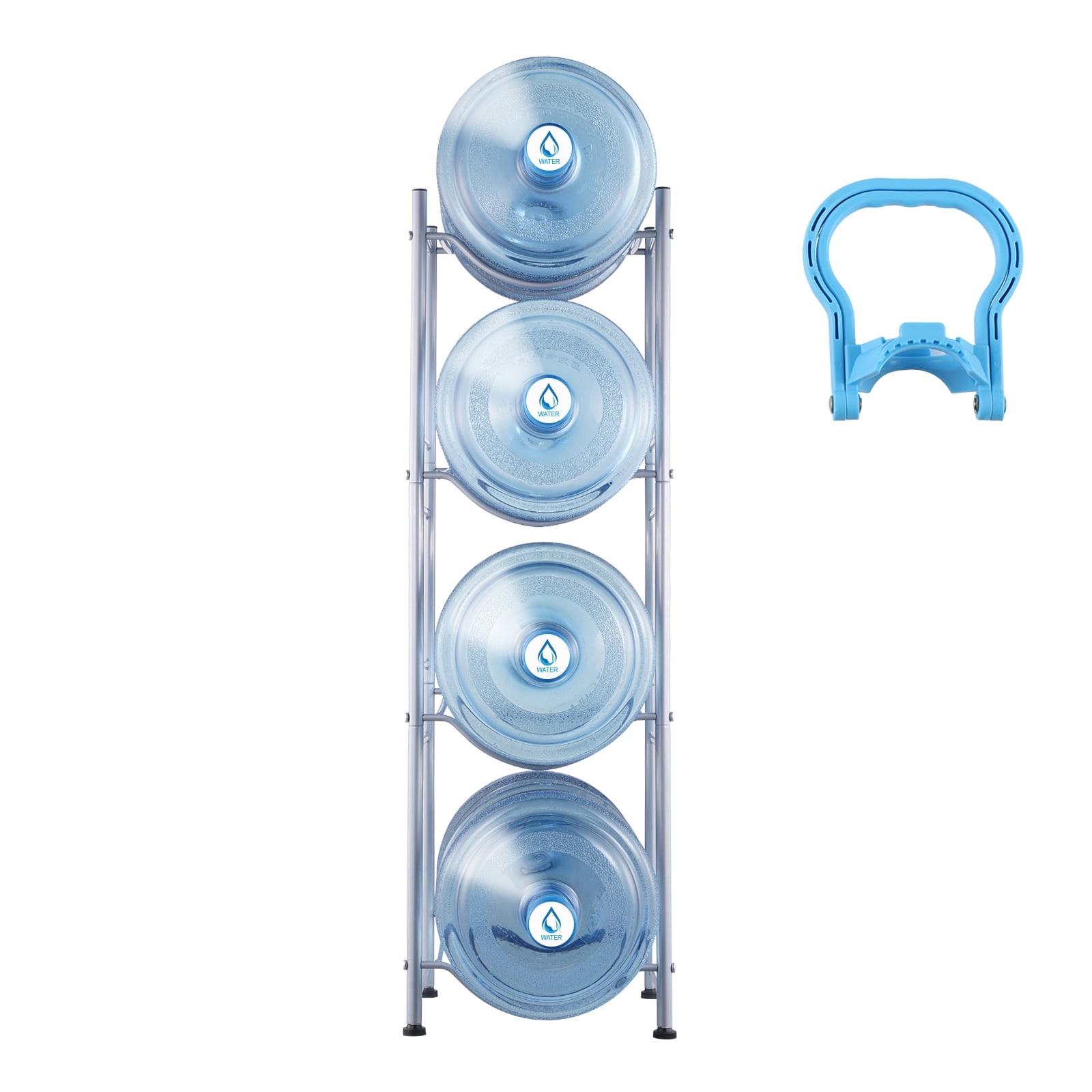 KFFKFF Quad-Level Beverage Container Stand, Holder for 5-Gallon Water ...
