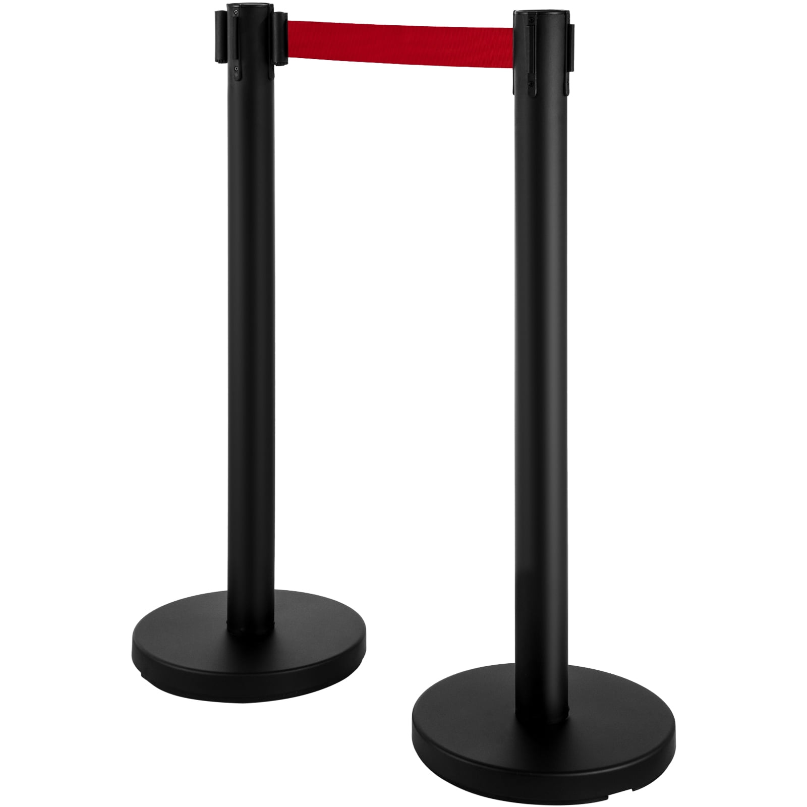 KFFKFF Queue Control Posts, Set of 4, Stainless Steel with 6.6ft Black ...
