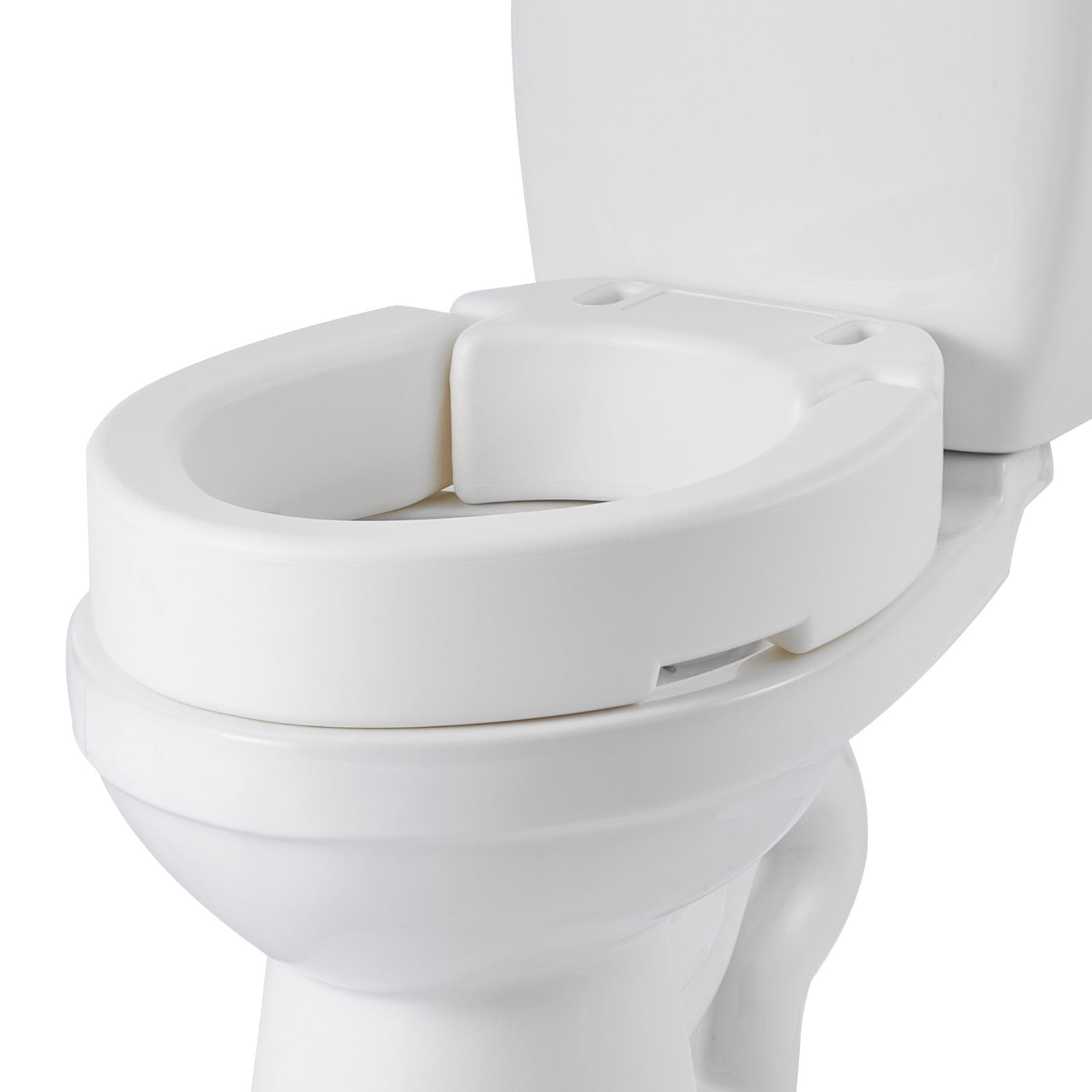 KFFKFF Raised Toilet Seat with 300 lbs Capacity, 3.5-Inch Height ...
