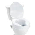 KFFKFF Raised Toilet Seat, 4-Inch Lift, Supports up to 300 lbs, Fits ...