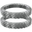 KFFKFF Razor Wire Razor Barbed Wire 147ft 3Rolls Razor Wire Fencing ...