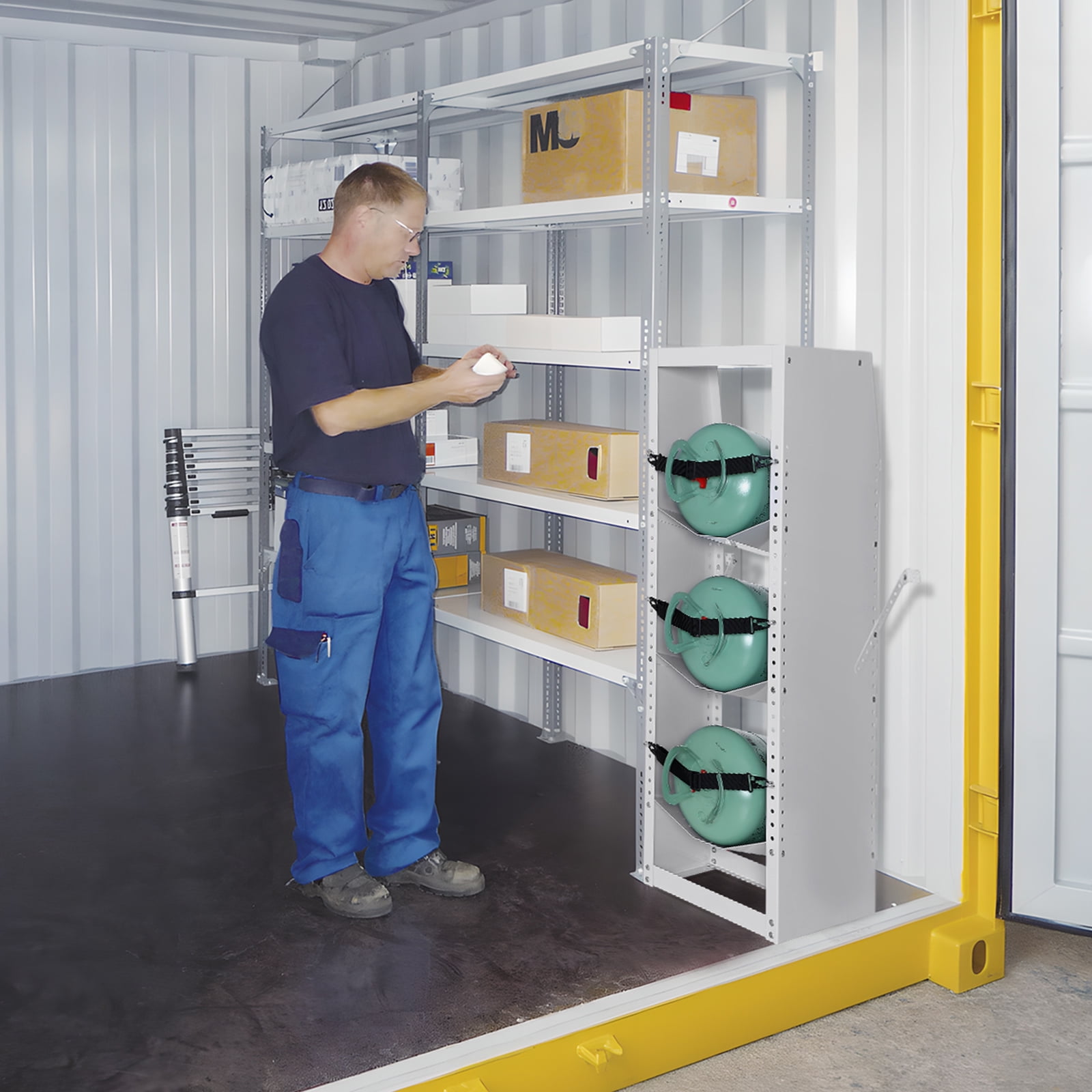 KFFKFF Refrigerant Tank Rack 3 x 30-50lbs Bottle Tanks Cylinder Tank ...