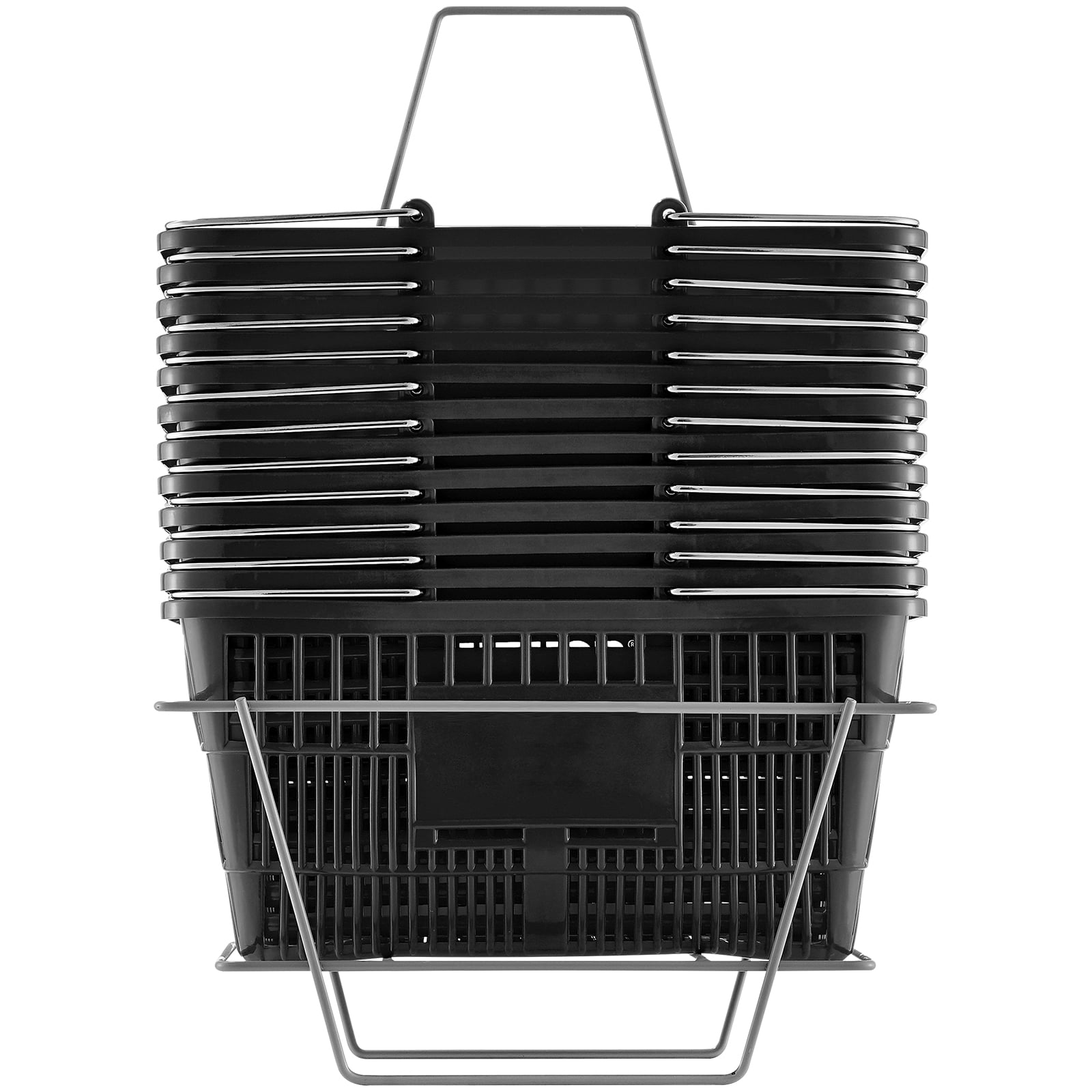 KFFKFF Retail Baskets, Pack of 12, 21L Sturdy Plastic Market Baskets ...