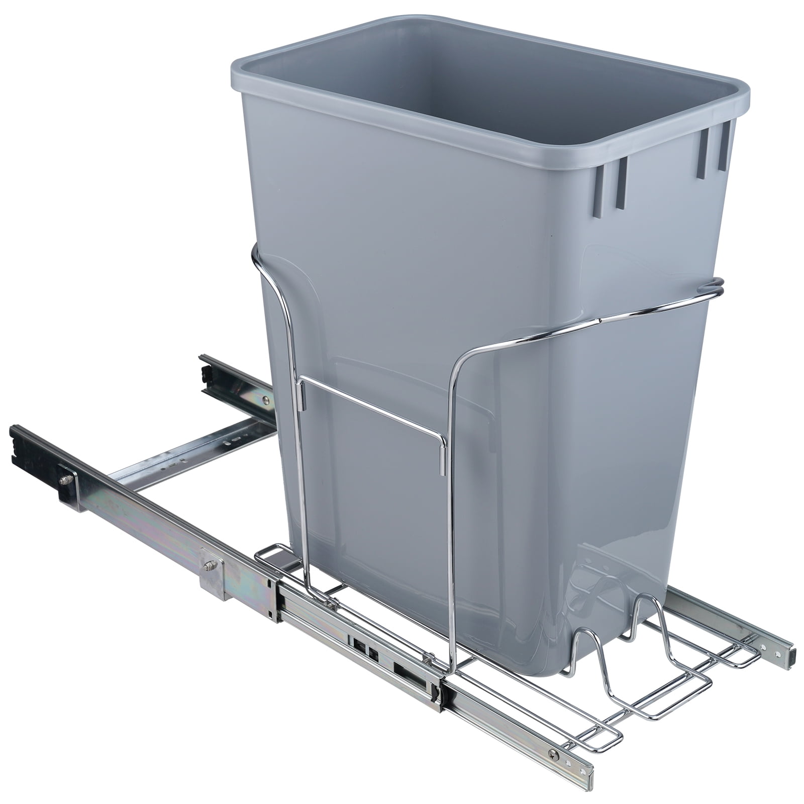 KFFKFF Retractable Garbage Bin, 29L Solo Compartment, Subsurface ...