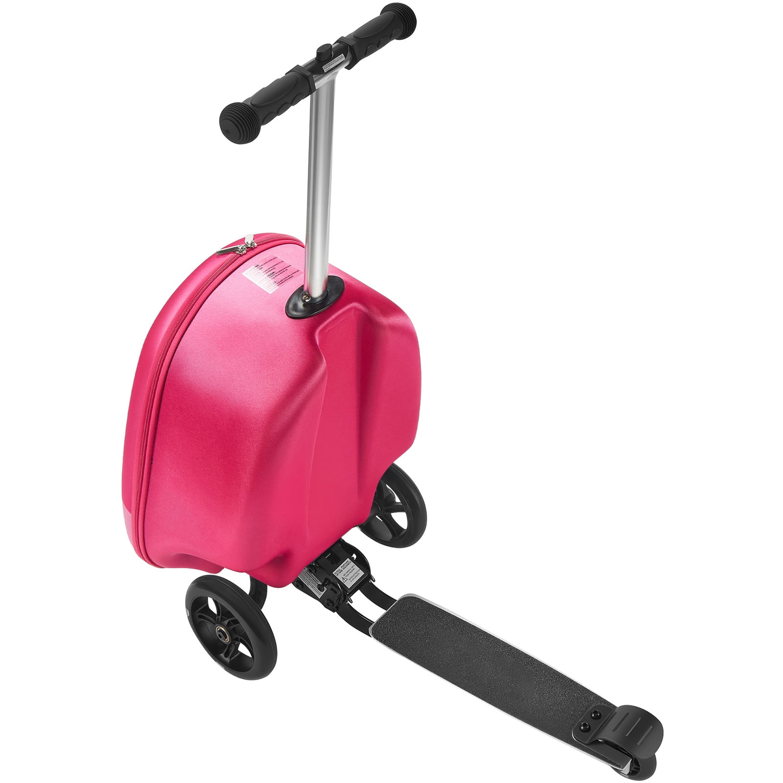 KFFKFF Ride-on Luggage for Kids, 20L Capacity, 20-Inch Scooter Suitcase ...