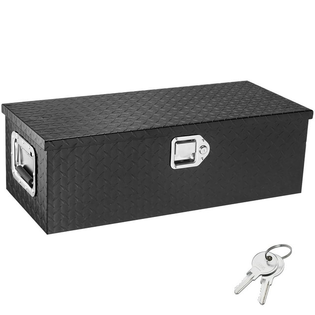 KFFKFF Robust Aluminum Vehicle Storage Box, Diamond Pattern Toolbox ...
