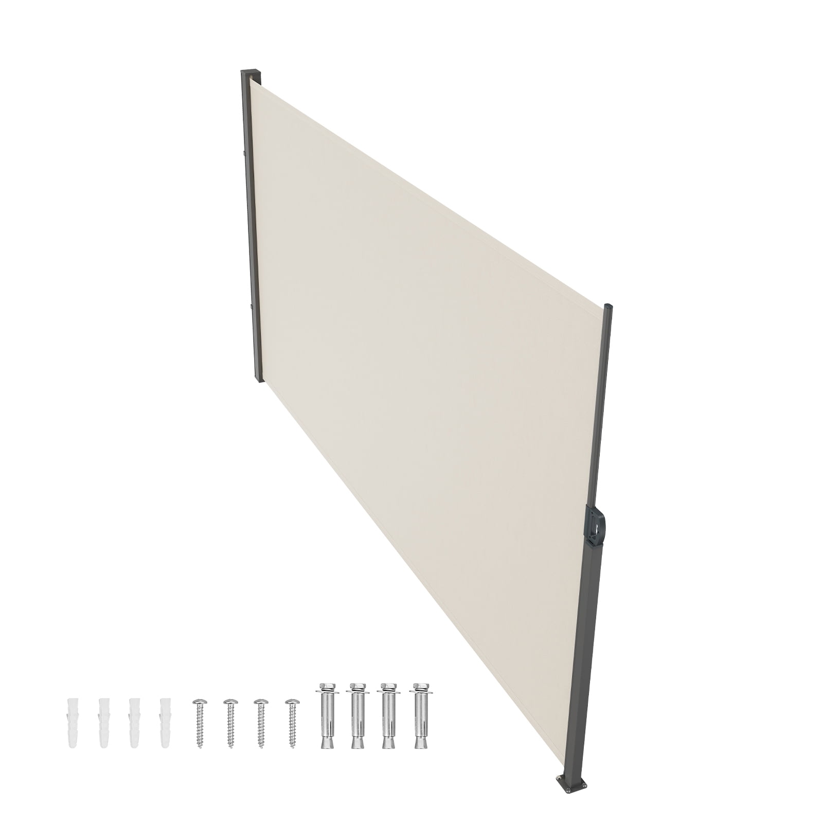 KFFKFF Roll-up Side Shade, 71''x 138'' Exterior Privacy Partition, 180g ...