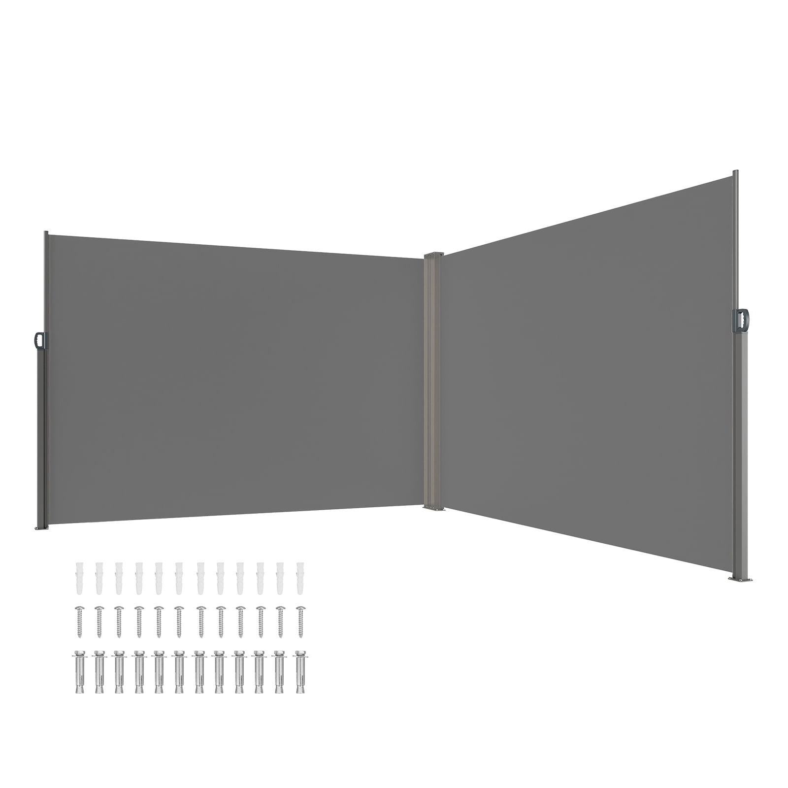 KFFKFF Roll-up Side Shade, 79''x 236'' Exterior Privacy Partition, 180g ...
