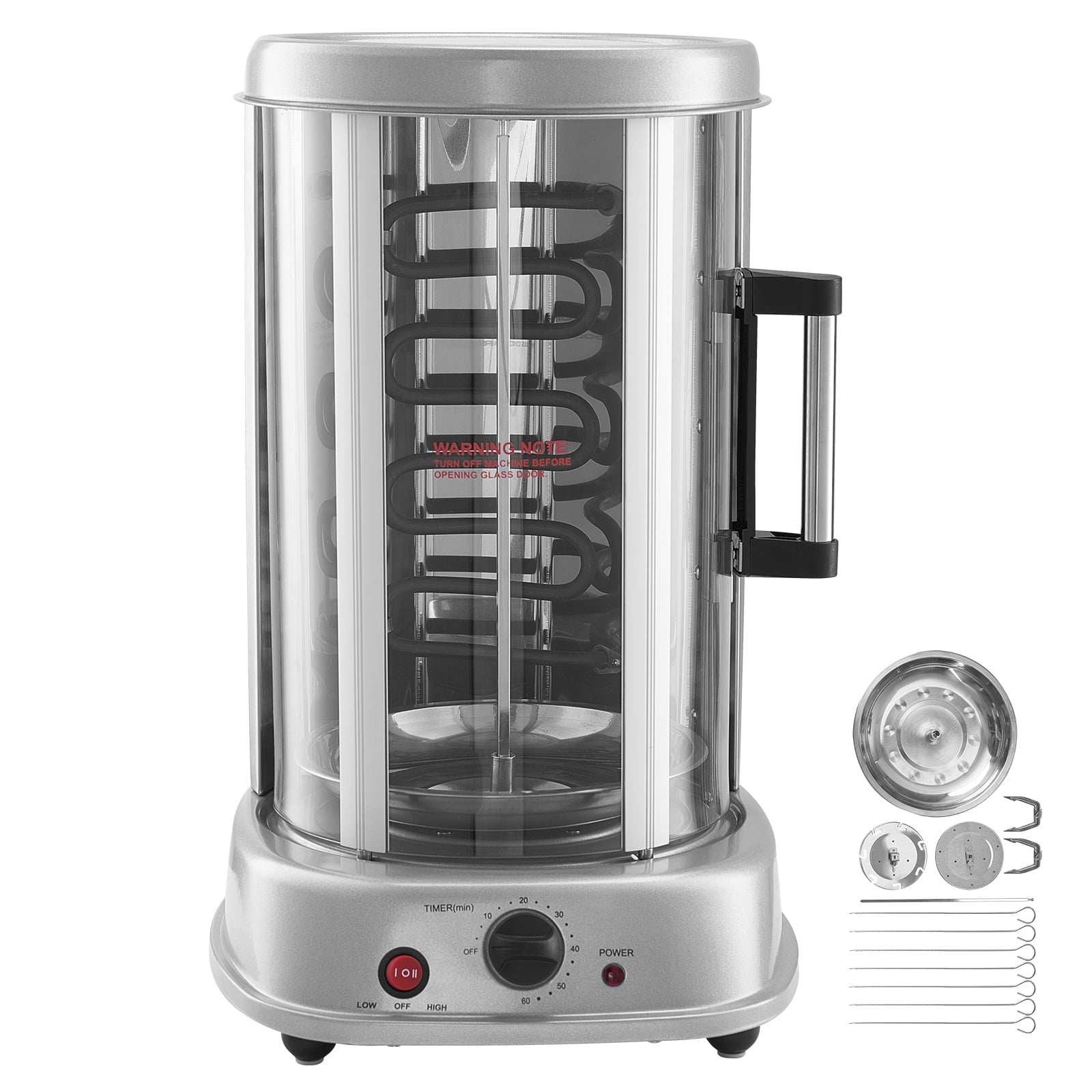 KFFKFF Rotisserie Grill, Upright Chicken Shawarma Cooking Device for ...