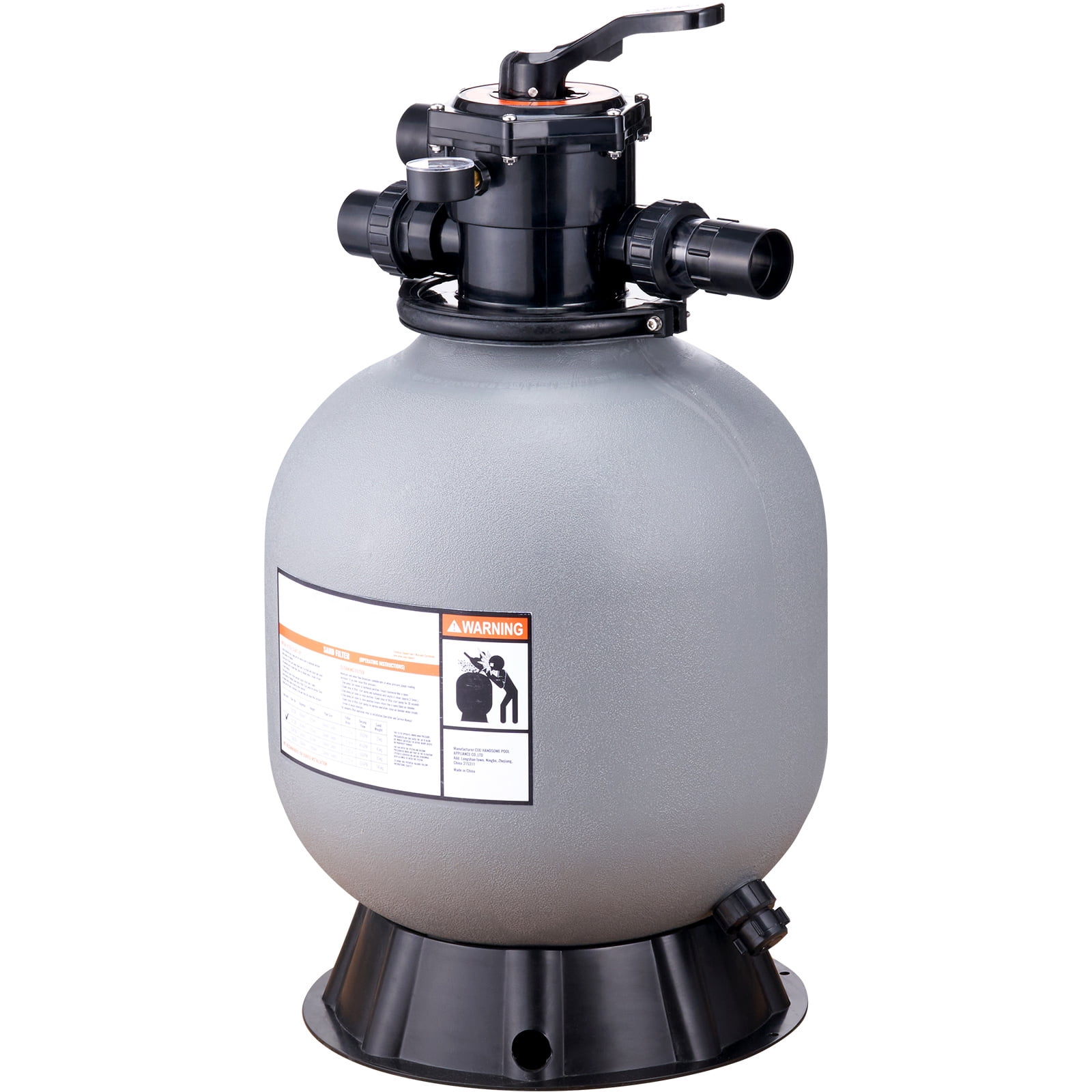 KFFKFF Sand Filter 19" Above Inground Swimming Pool Sand Filter with 7 ...