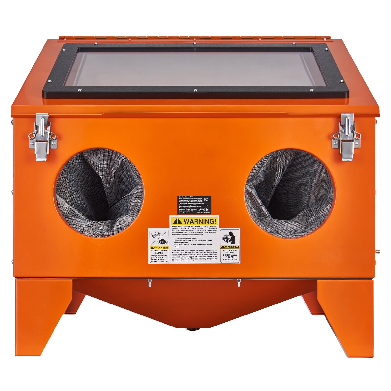 KFFKFF Sandblasting Cabinet of 40 Gallons, Benchtop Sand Blasting ...