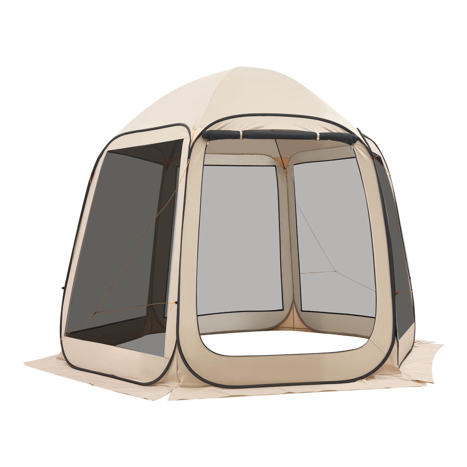 KFFKFF Screen House Tent, 10 x 9.2 ft, 4-8 Person Pop-Up Shelter ...