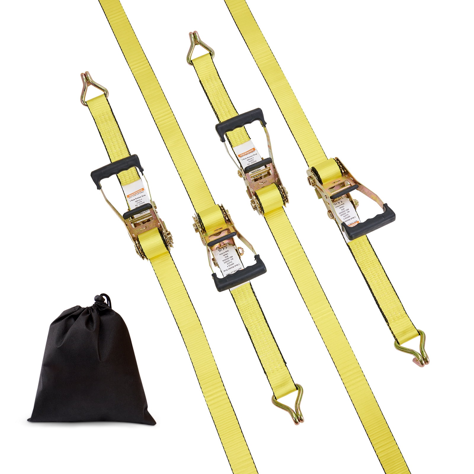 KFFKFF Securing Straps (Set of 4), 10000 lb Tensile Capacity, Dual J ...