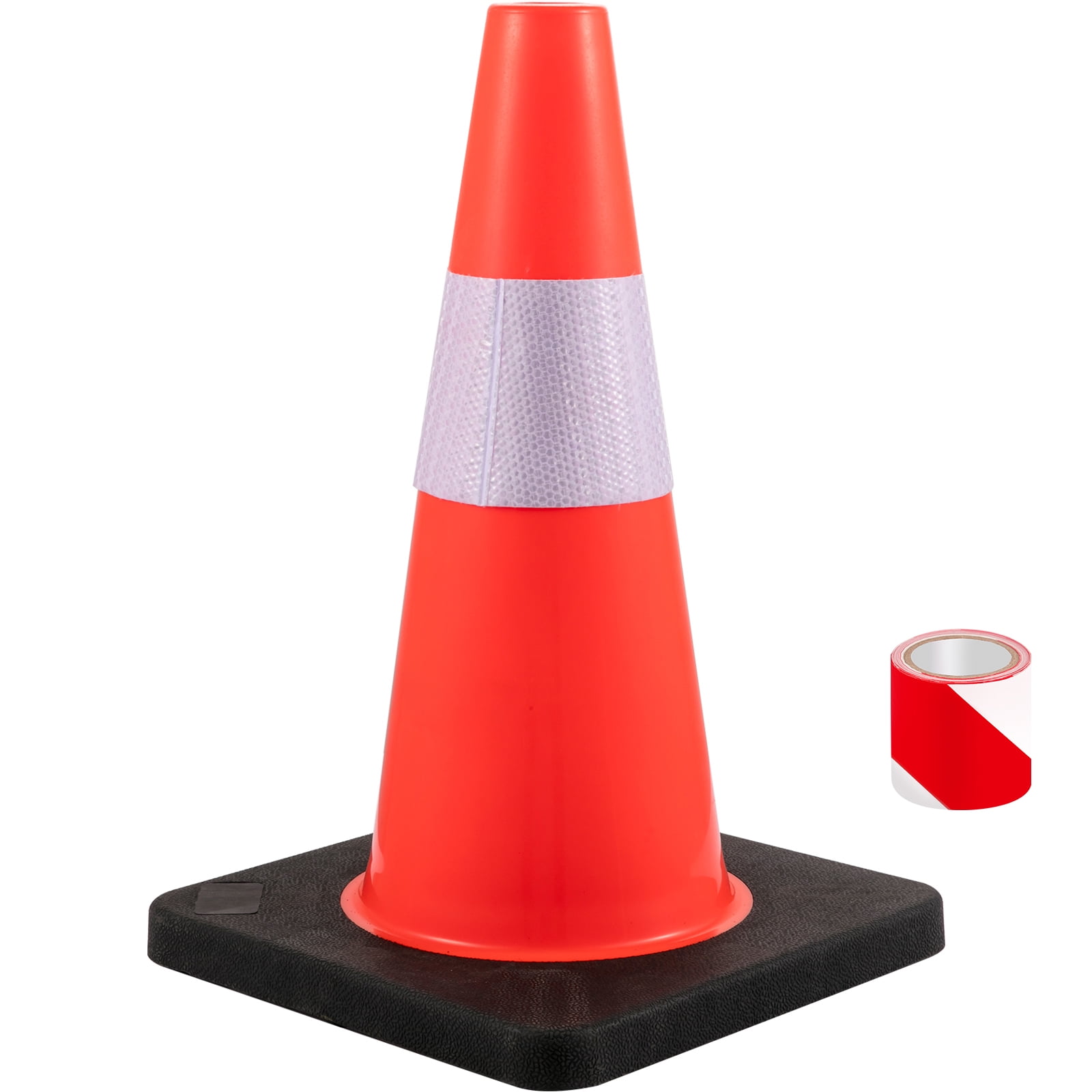 KFFKFF Security Pylons, 18 in/45 cm Tall, Set of 5 PVC Orange Caution ...