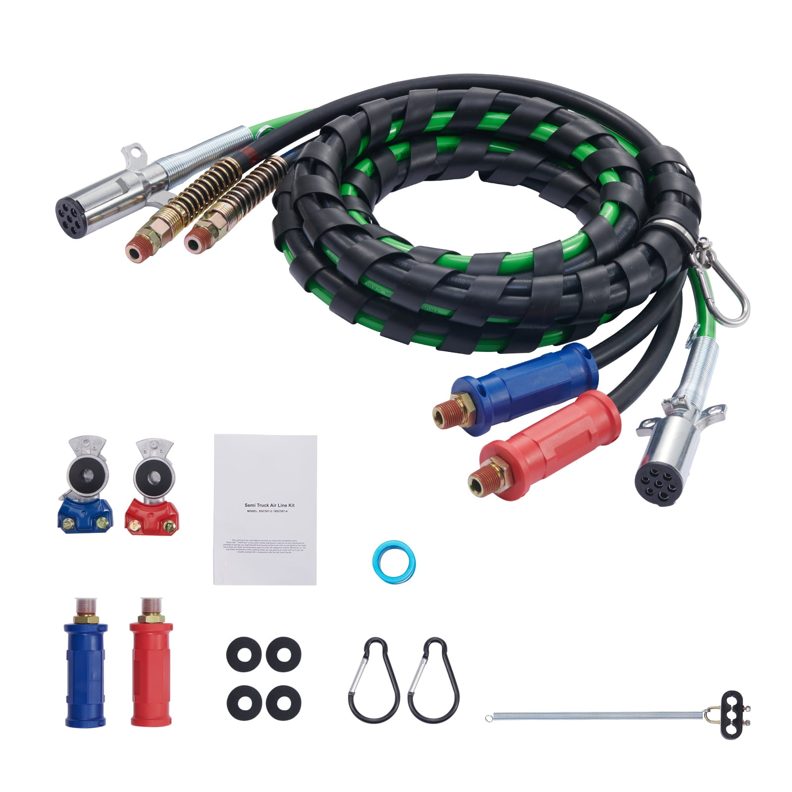 KFFKFF Semi Truck 15FT Air Line Kit - ABS Electric Cable - Walmart.com