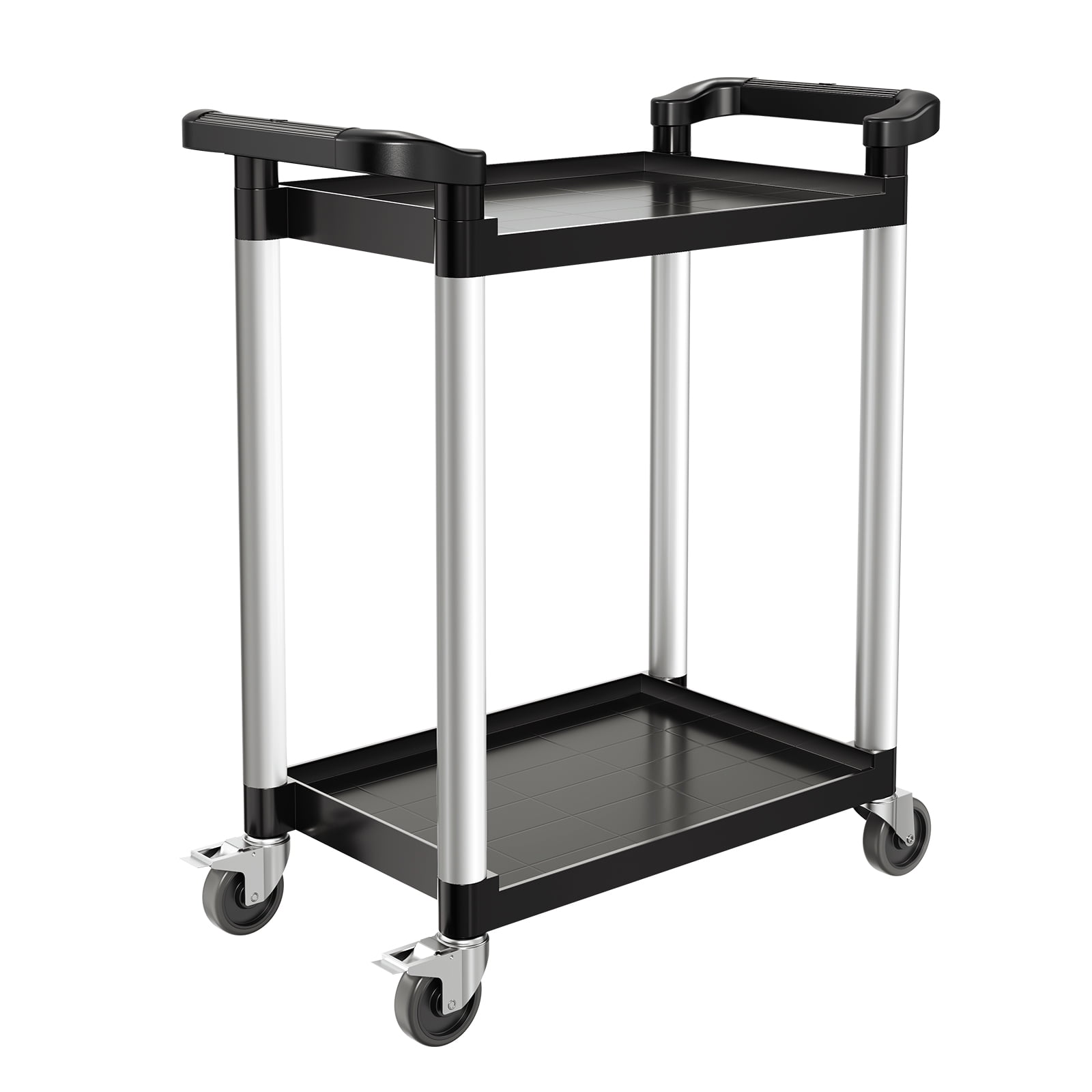 KFFKFF Service Trolley, Carrying Capacity of 300 lbs, Dual-Level ...