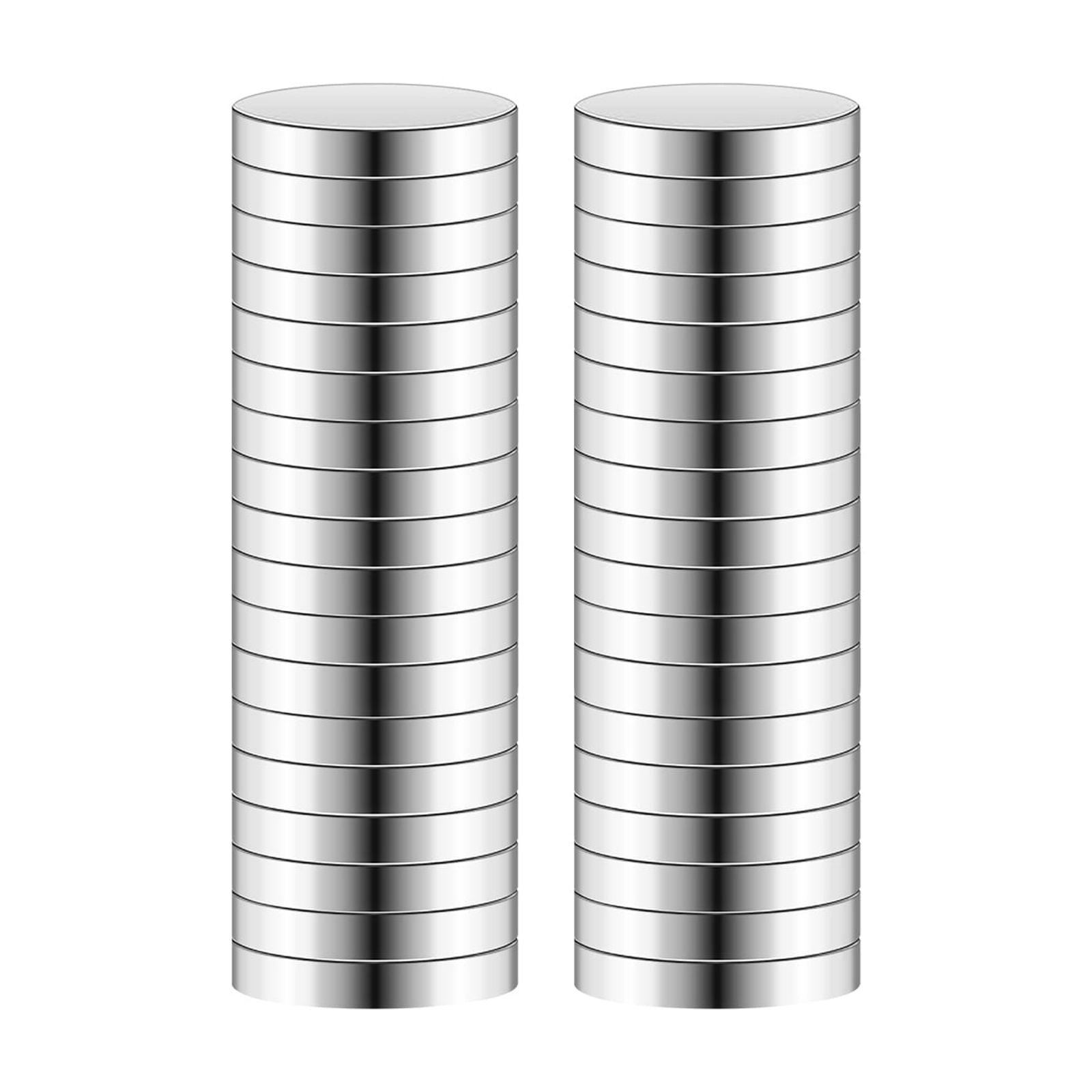 KFFKFF Set of 100 Durable Neodymium Magnets with Transparent Storage ...