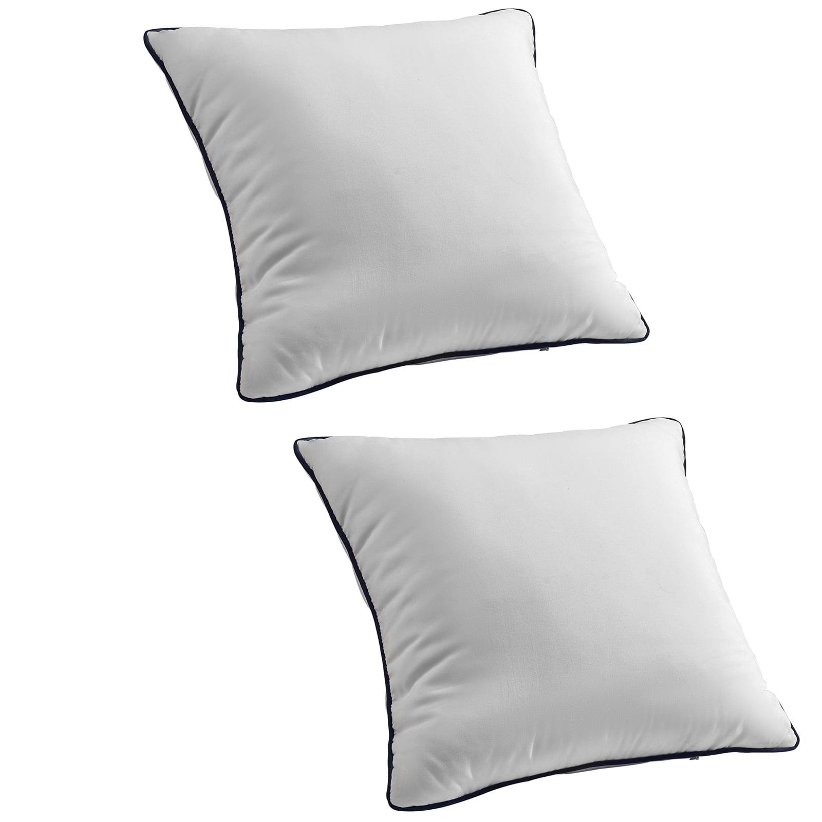 KFFKFF Set of 2 Decorative 20 x 20 in Pillow Inserts, Firm and Plush ...