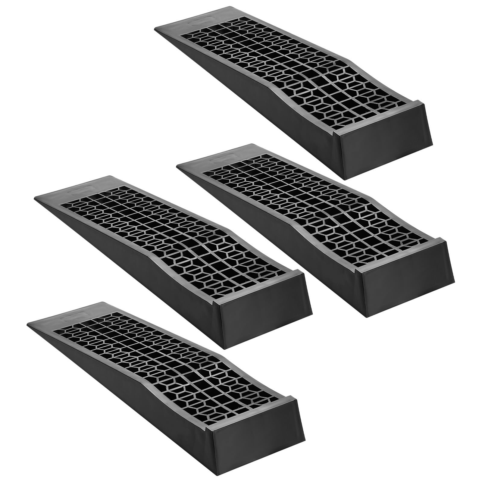 KFFKFF Set of 4 Car Ramps, 20,000 lbs Load Capacity, 2.56-inch Lift ...