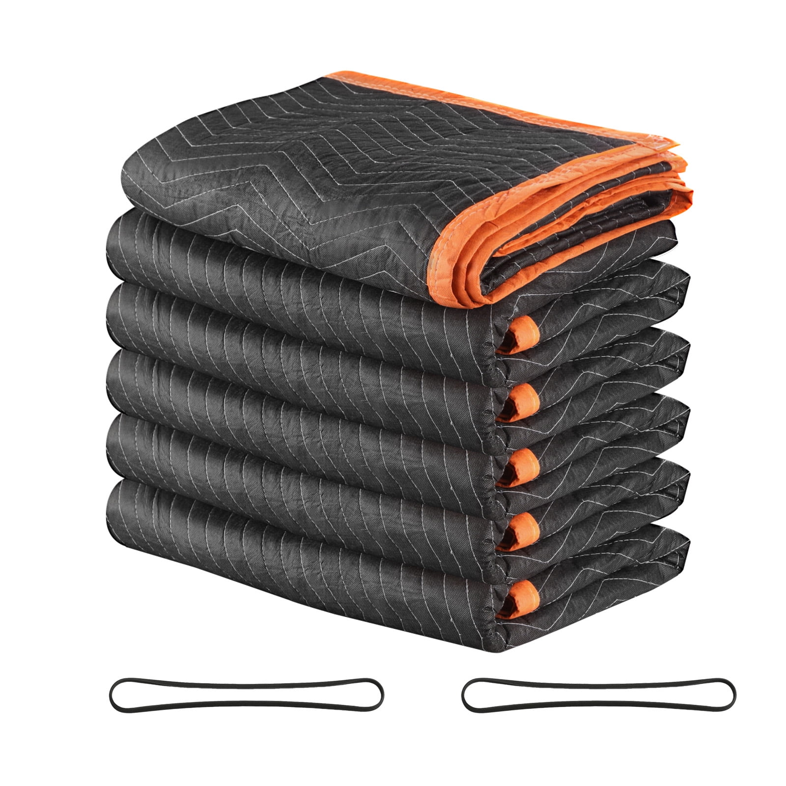 KFFKFF Set of 6 Moving Blankets, 72 x 40 in (32 lbs/dz), Durable ...