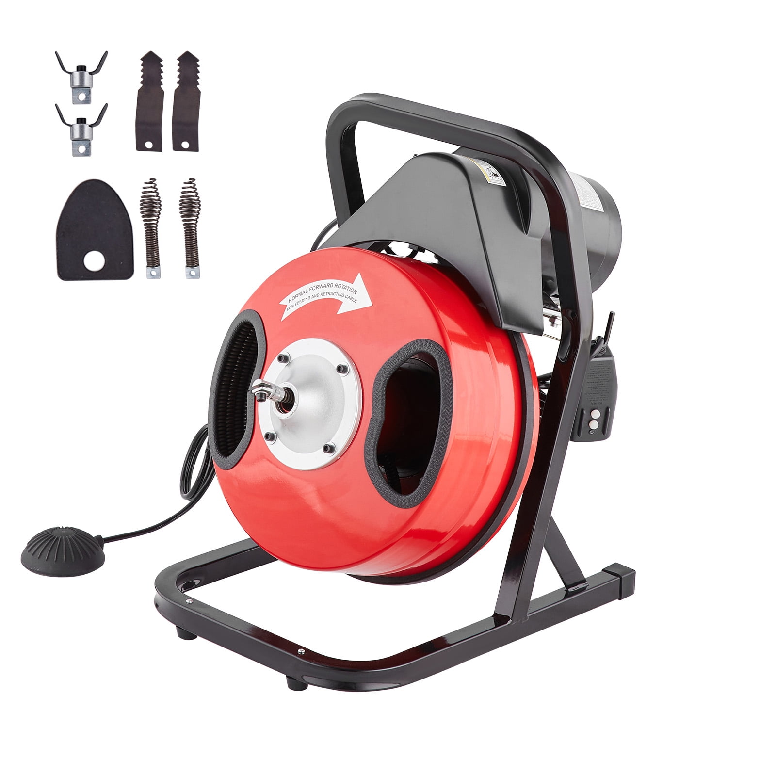 KFFKFF Sewer Line Cleaning Tool, 50FT x 1/2 Inch, Hand-Operated ...