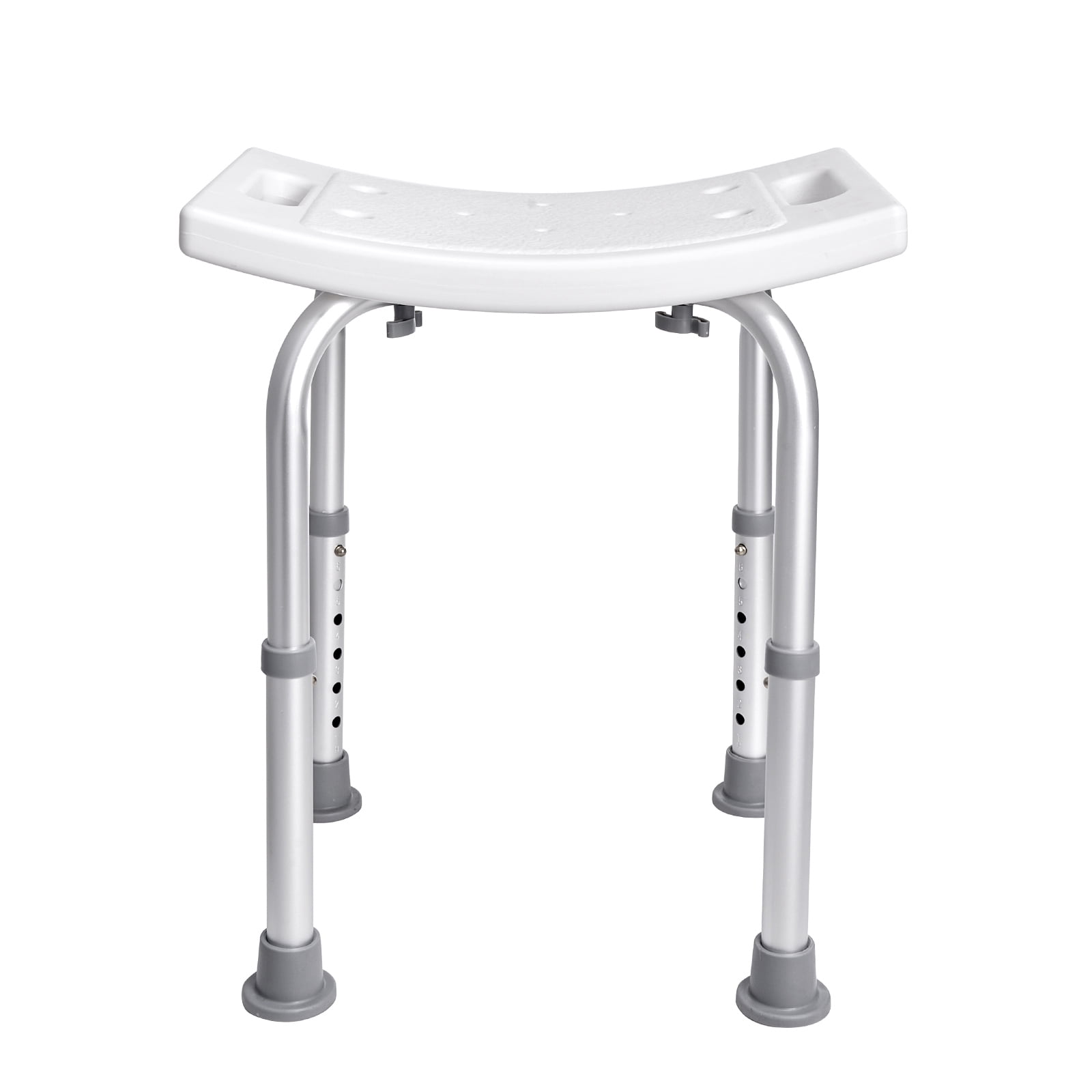 KFFKFF Shower Chair, Height-Adjustable Bath Chair with Integrated Grips ...