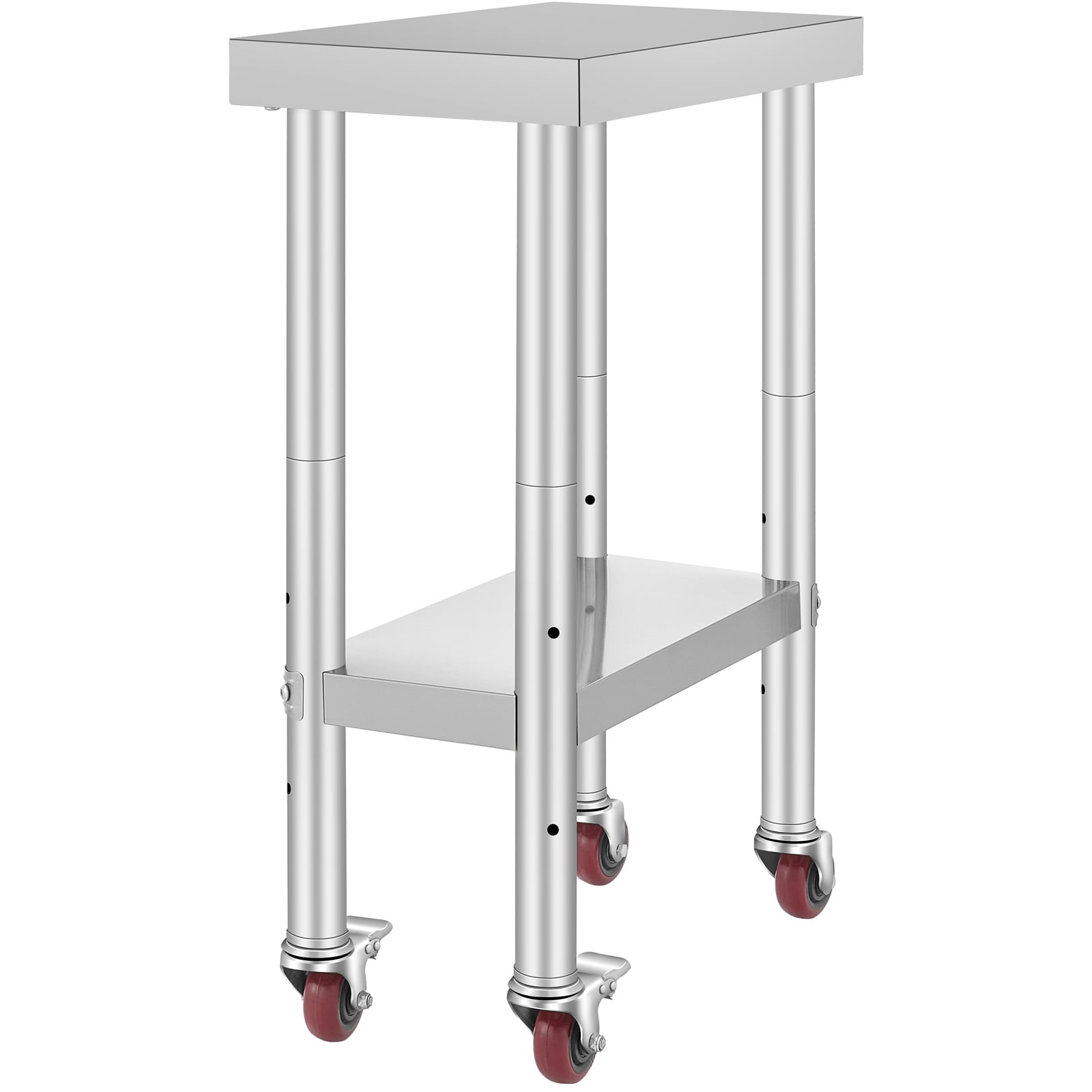 KFFKFF Silver Commercial Kitchen Workstation, 12 x 24 x 34 Inch ...