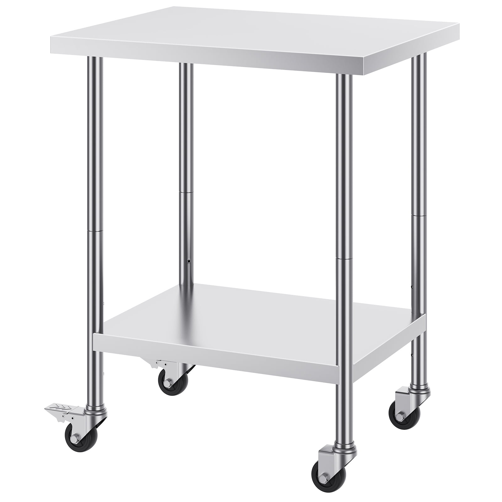 KFFKFF Silver Commercial Kitchen Workstation, 24x30x38 Inch, Stainless ...