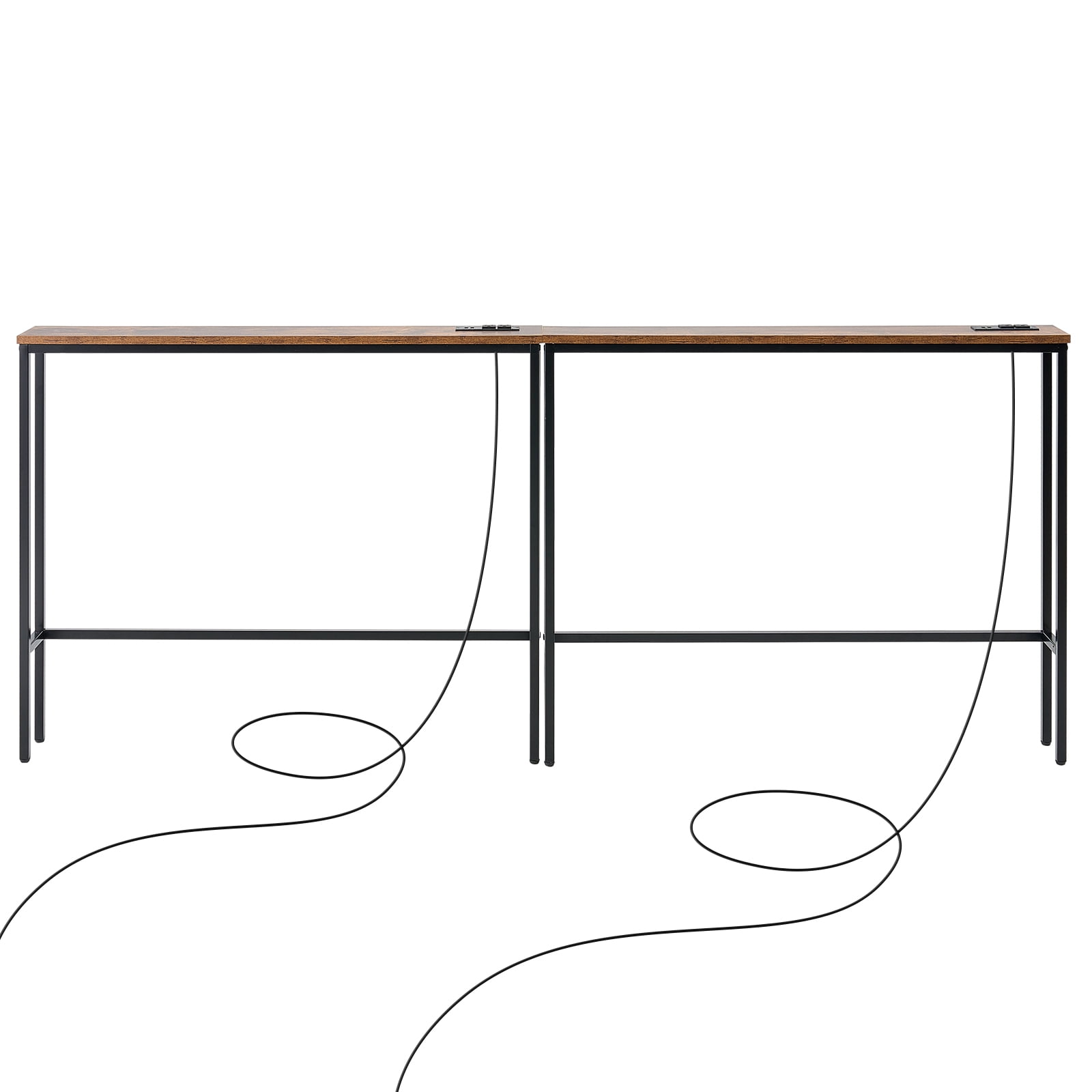 KFFKFF Slim Hallway Console Table, Duo Set, Back of Sofa Table with ...
