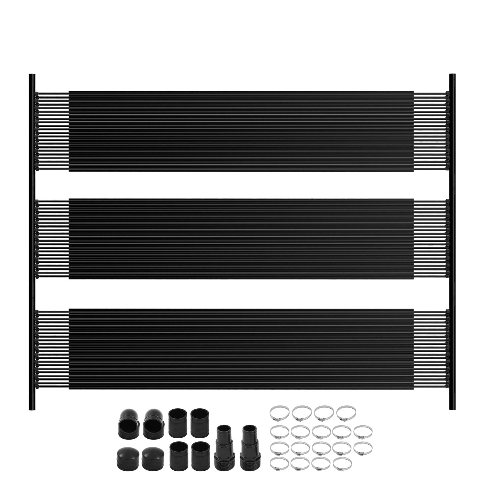 KFFKFF Solar Pool Heating System, 4 x 10 ft HDPE Panels - Sturdy ...