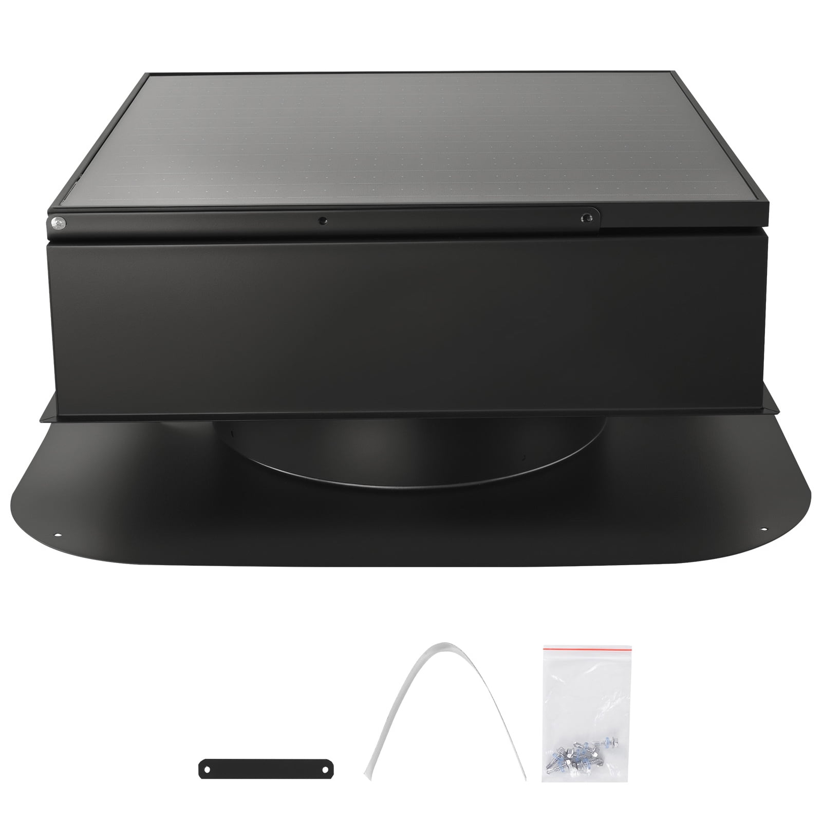 KFFKFF Solar-Powered Attic Ventilation Fan, 35W Intelligent Roof ...