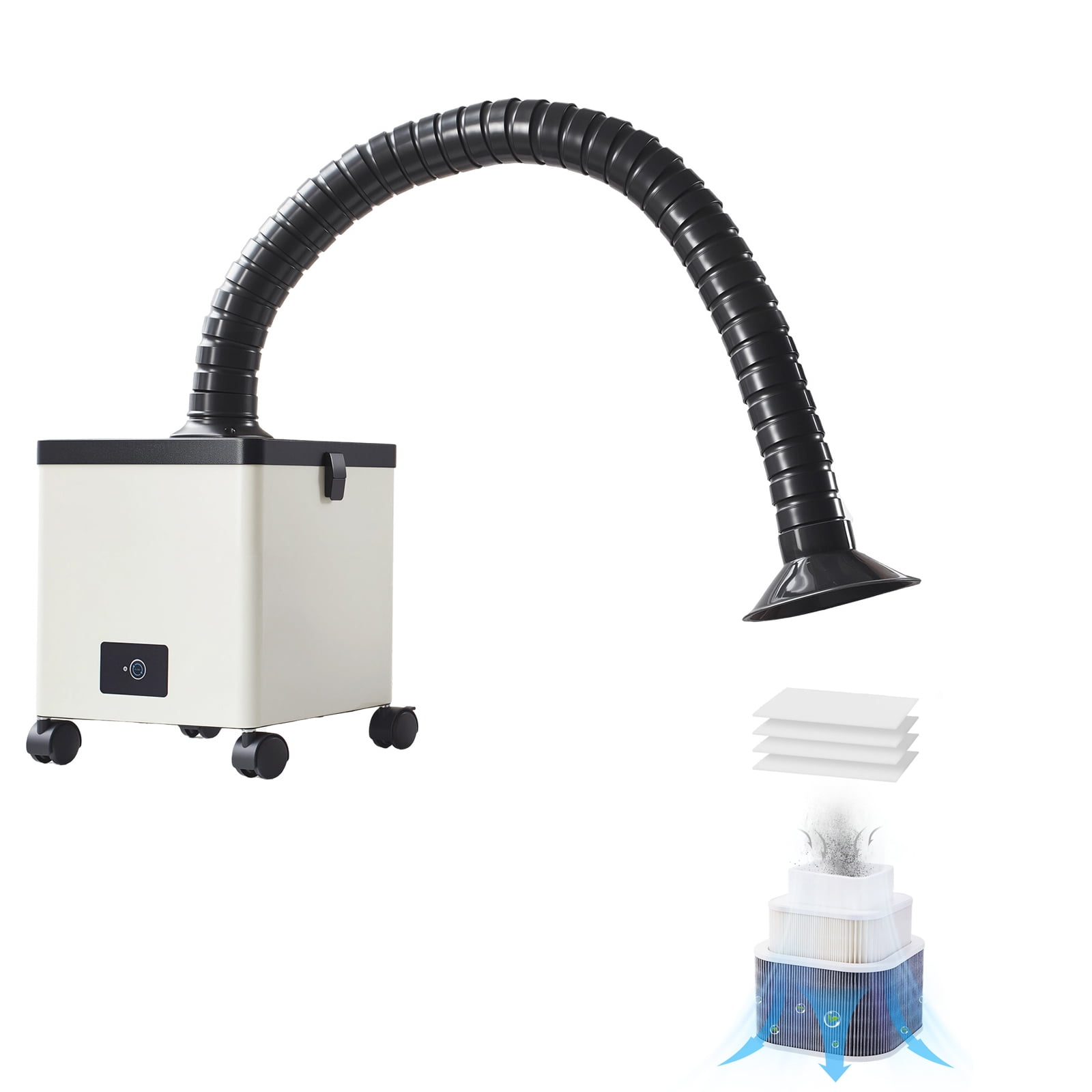 KFFKFF Soldering Fume Remover, 85W Brushless Solder Smoke Cleaner with ...