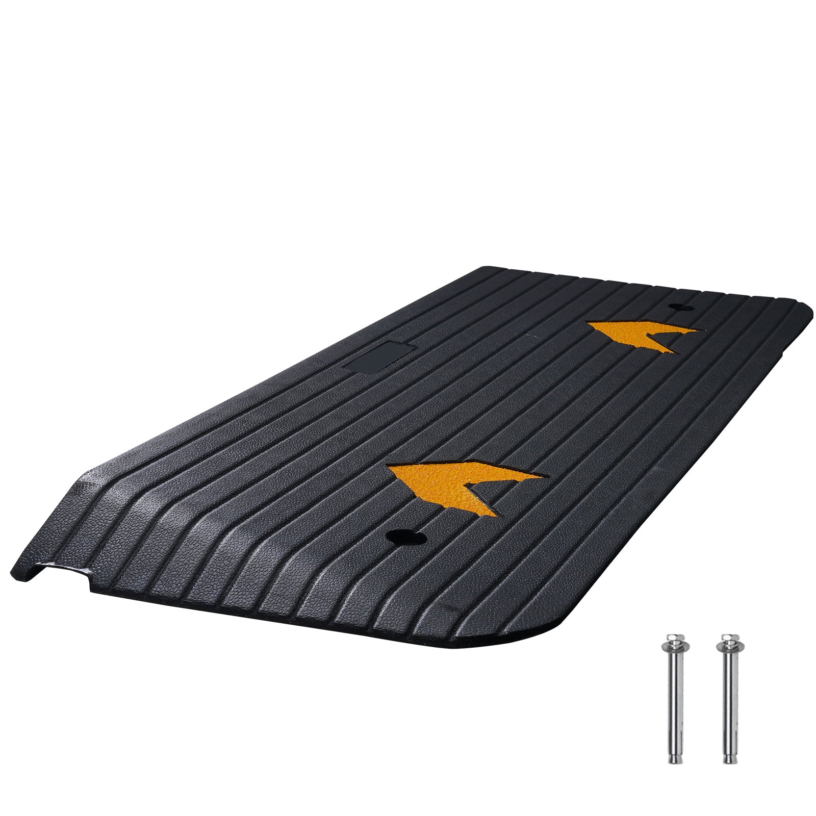 KFFKFF Solid Rubber Ramp, 2" Height Increase Ramp for Doorway, Eco ...