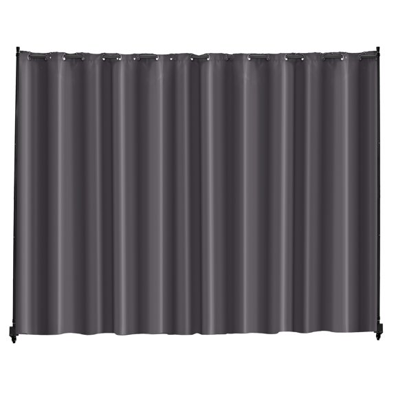 KFFKFF Space Partition, Movable Panel Separator with Casters Curtain ...