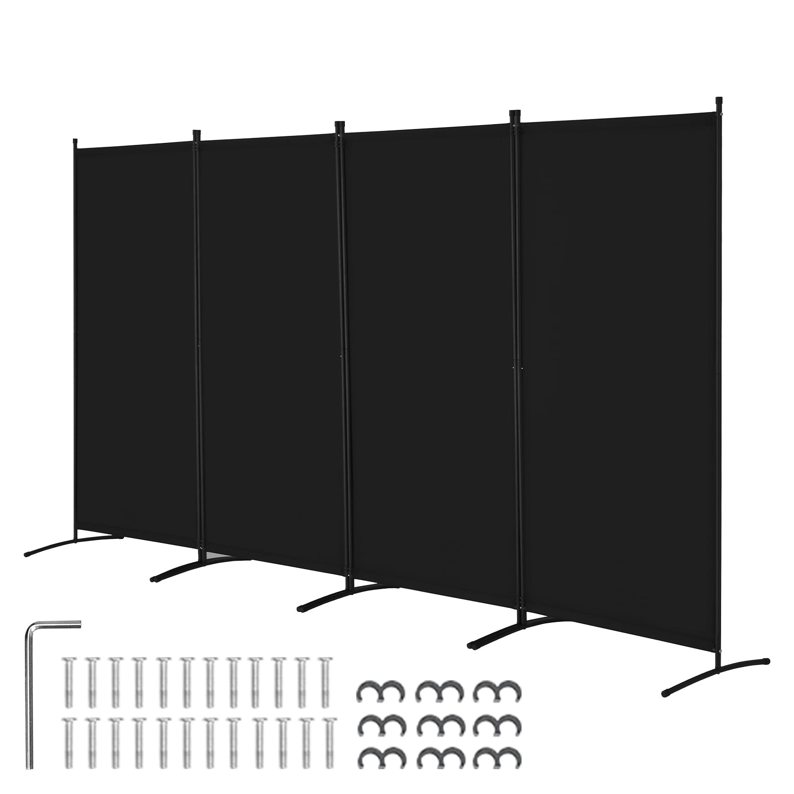 KFFKFF Space Separator, Quadruple Panel Divider, Foldable Privacy ...