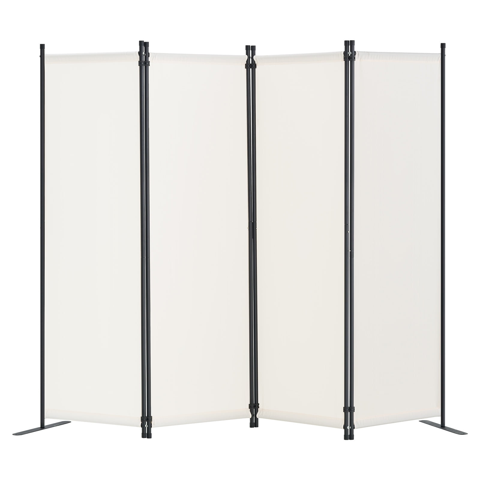 KFFKFF Space Separator, Quadruple Panel Folding Privacy Barriers, Cloth ...