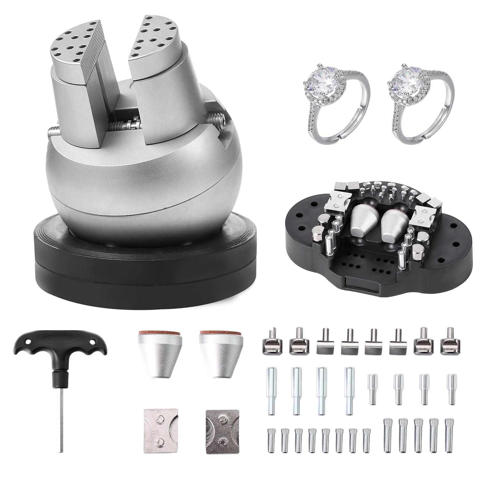 KFFKFF Ball Vise, 5" Carving Setup Apparatus, Full Circle Rotating ...