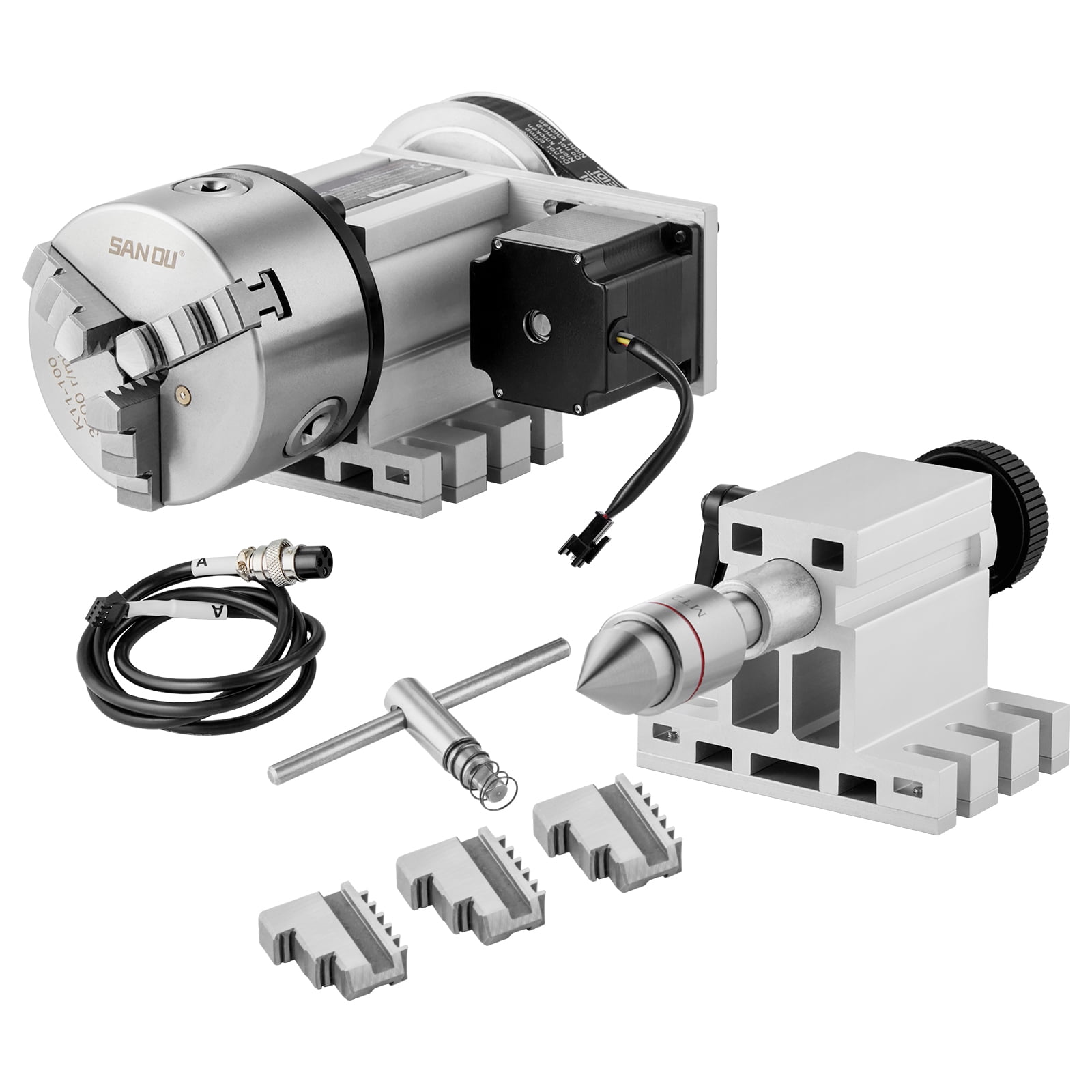 KFFKFF Splitting Head, K11-100mm Tri-Jaw Clamp, CNC Milling Device ...