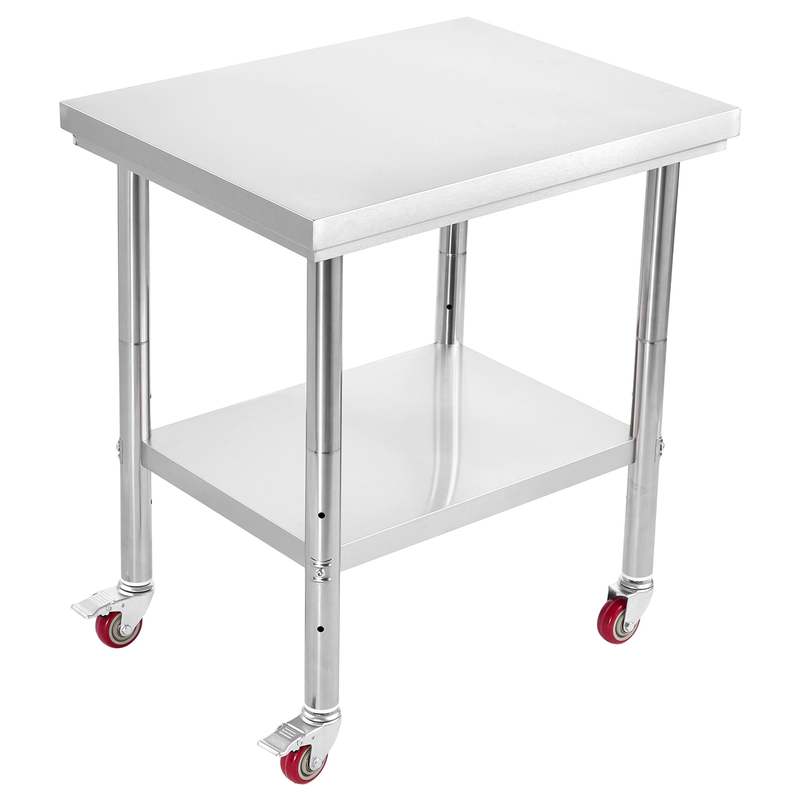KFFKFF Stainless Steel Food Prep Table, 24 x 30 Inches Workstation with ...